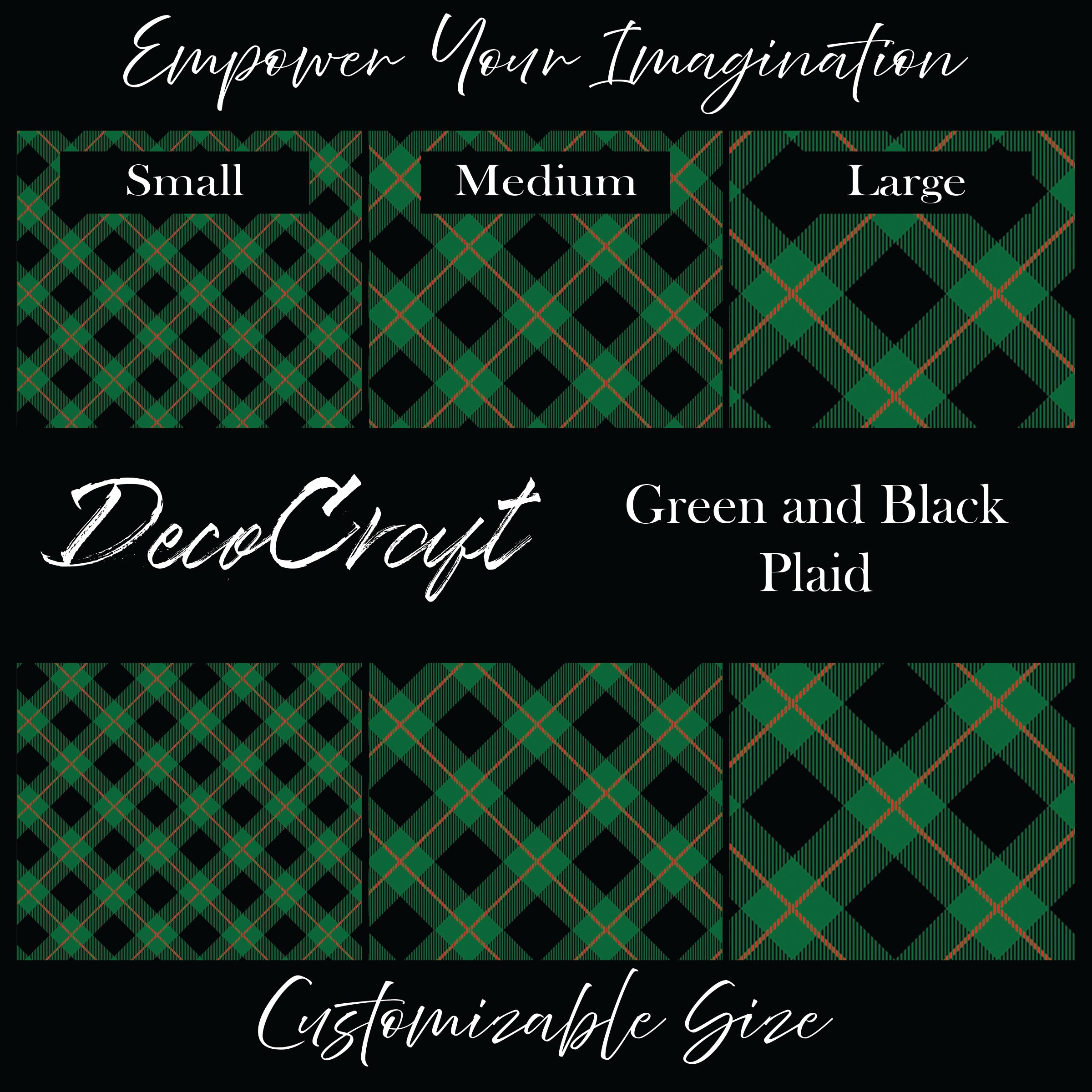 DecoCraft Christmas - Plaid - Christmas Plaid Green and Black – H & H ...