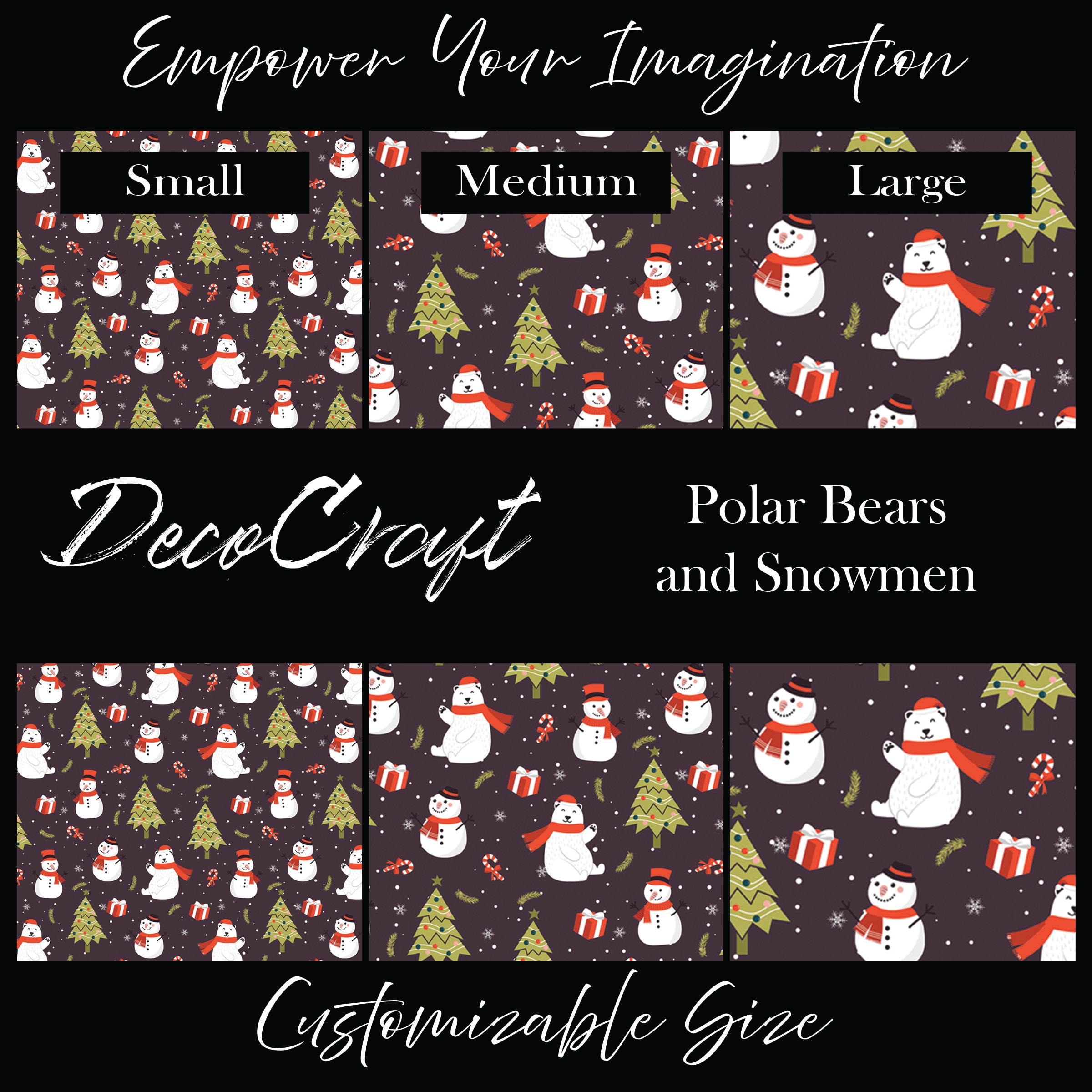 DecoCraft Christmas - Snowmen - Polar Bears & Snowmen – H & H Creations