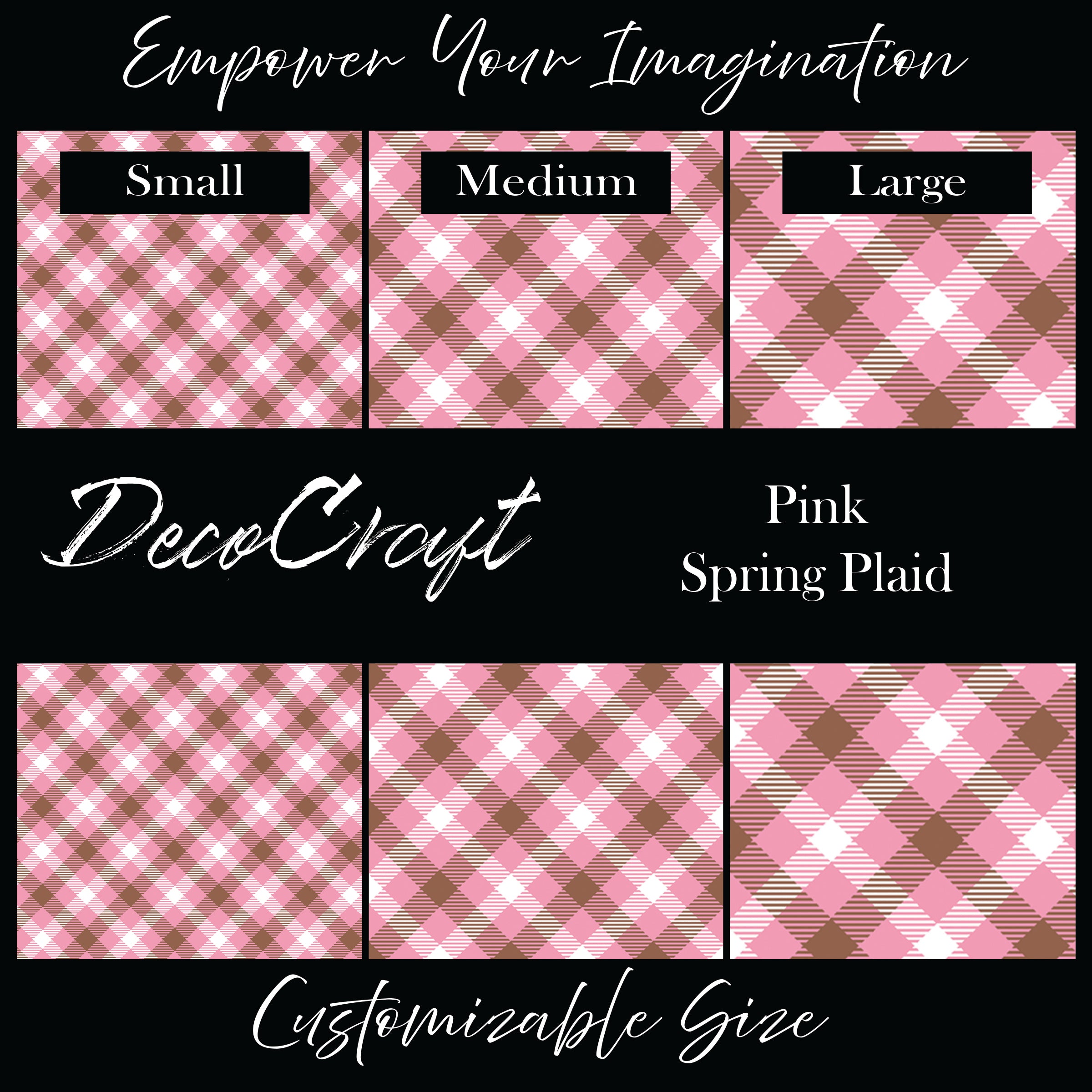 Decocraft Plaid Easter Spring Pink Plaid H And H Creations