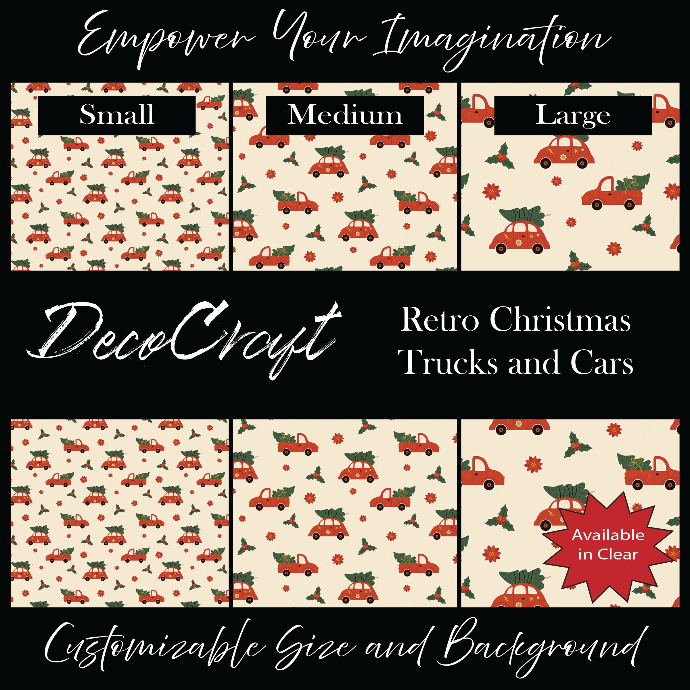 DecoCraft Christmas - Retro Christmas Trucks and Cars – H & H Creations