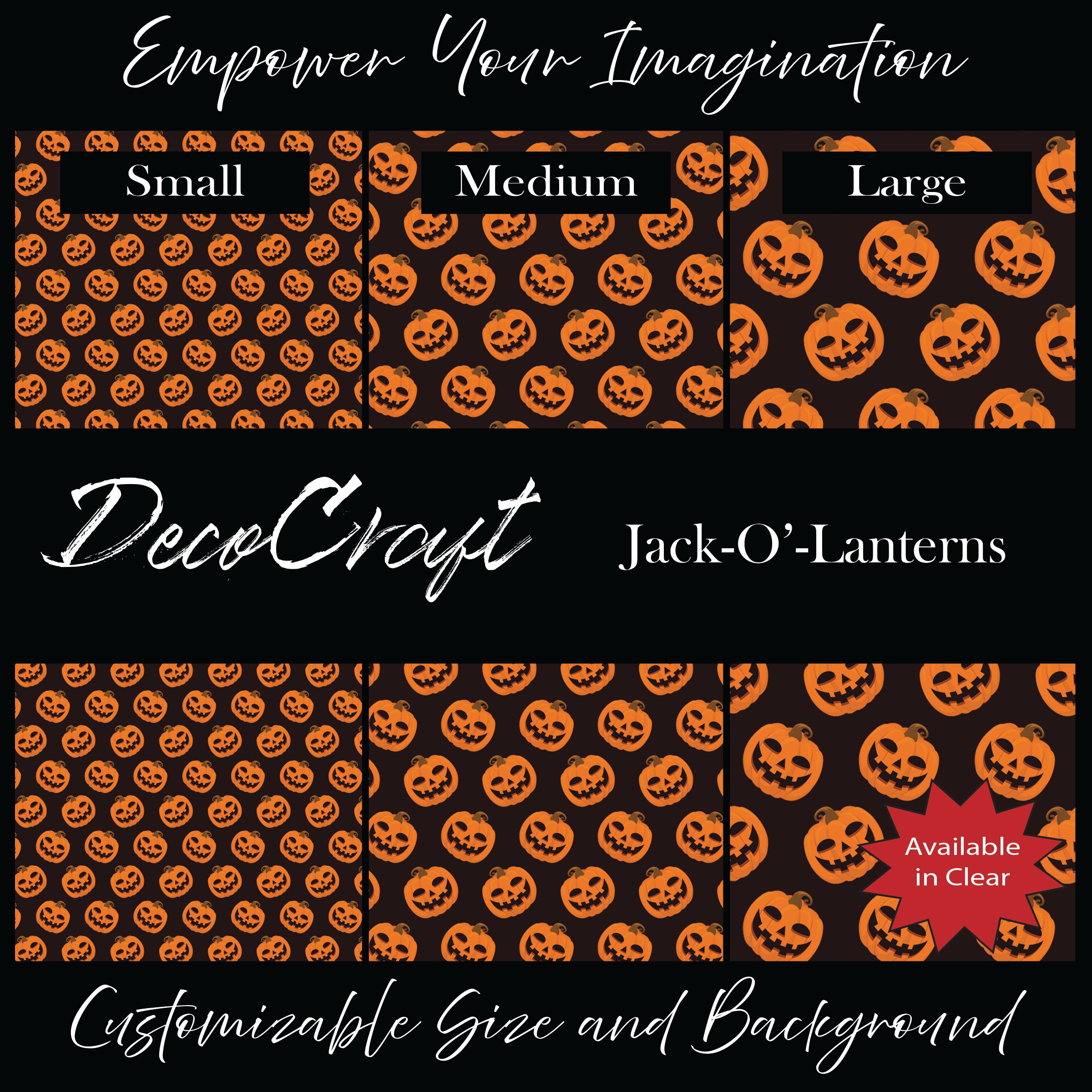 DecoCraft - Halloween - Jack-O'-Lanterns – H & H Creations