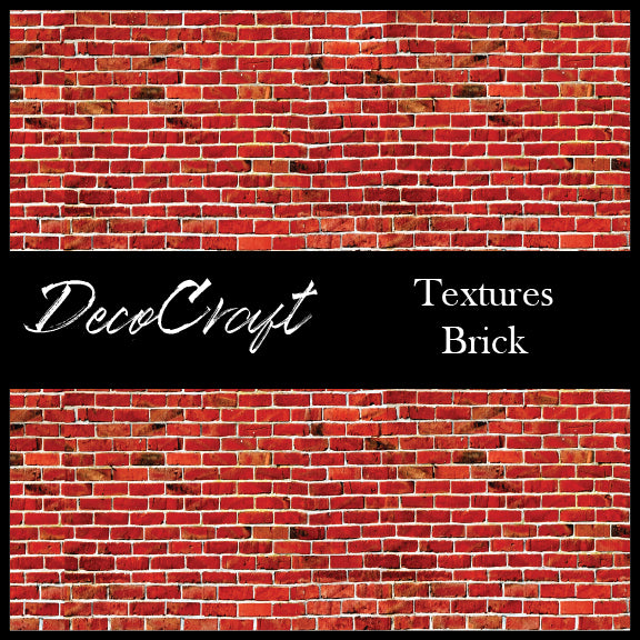 DecoCraft - Printed Textures (Flat) - Brick – H & H Creations