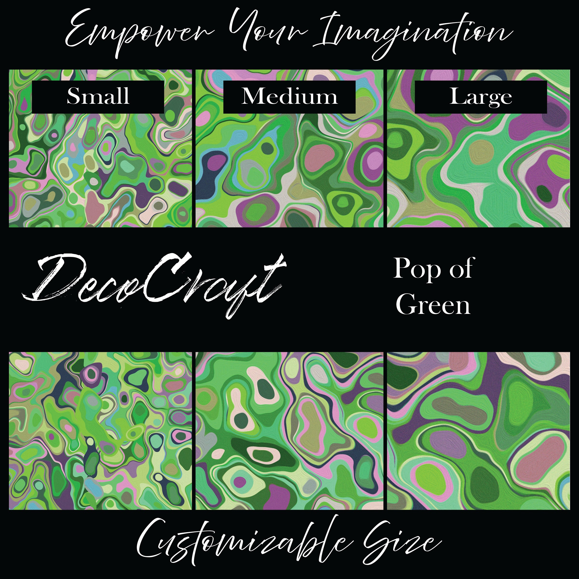 DecoCraft - Abstract - Pop of Green – H & H Creations