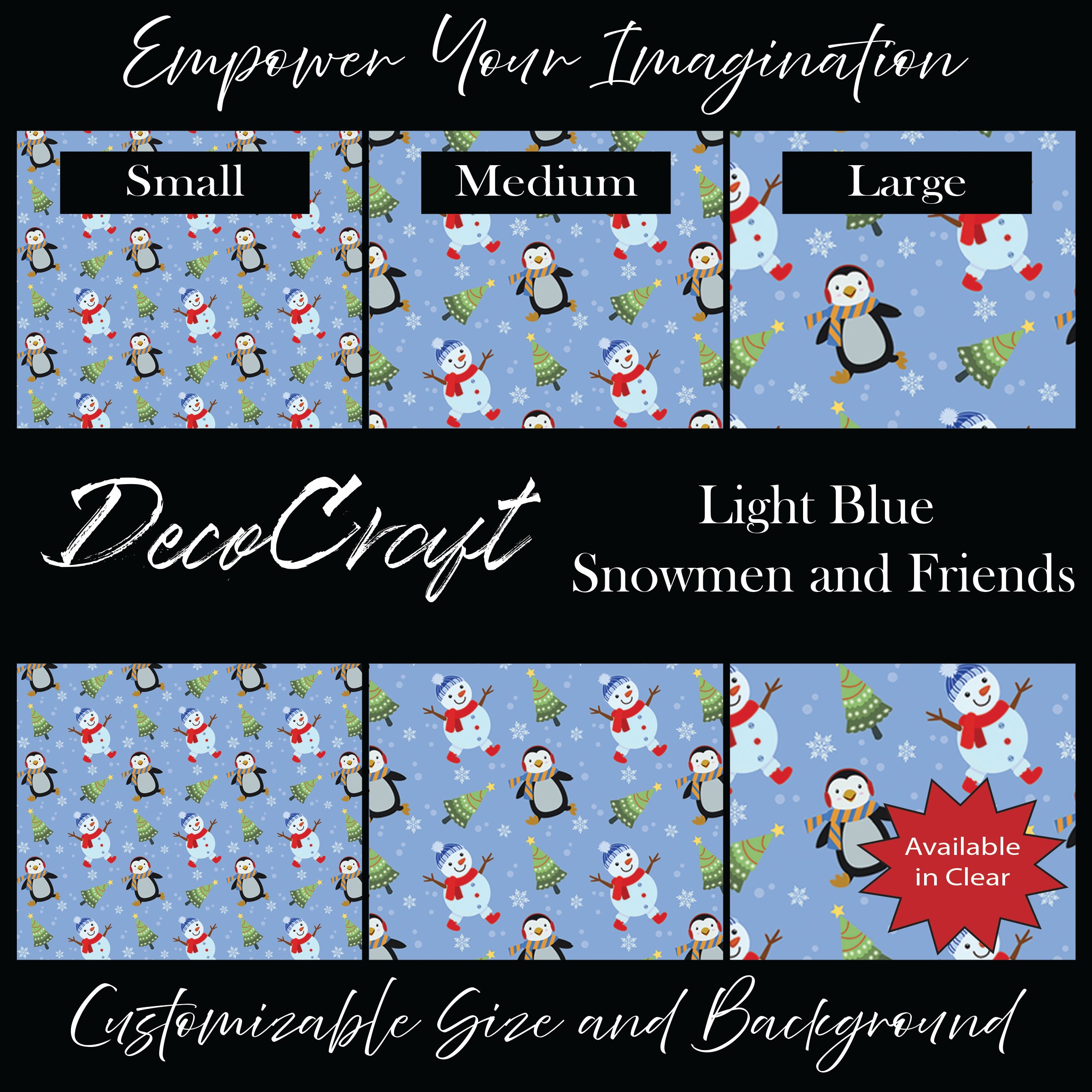 DecoCraft Christmas - Snowmen - Light Blue Snowmen and Friends – H & H ...