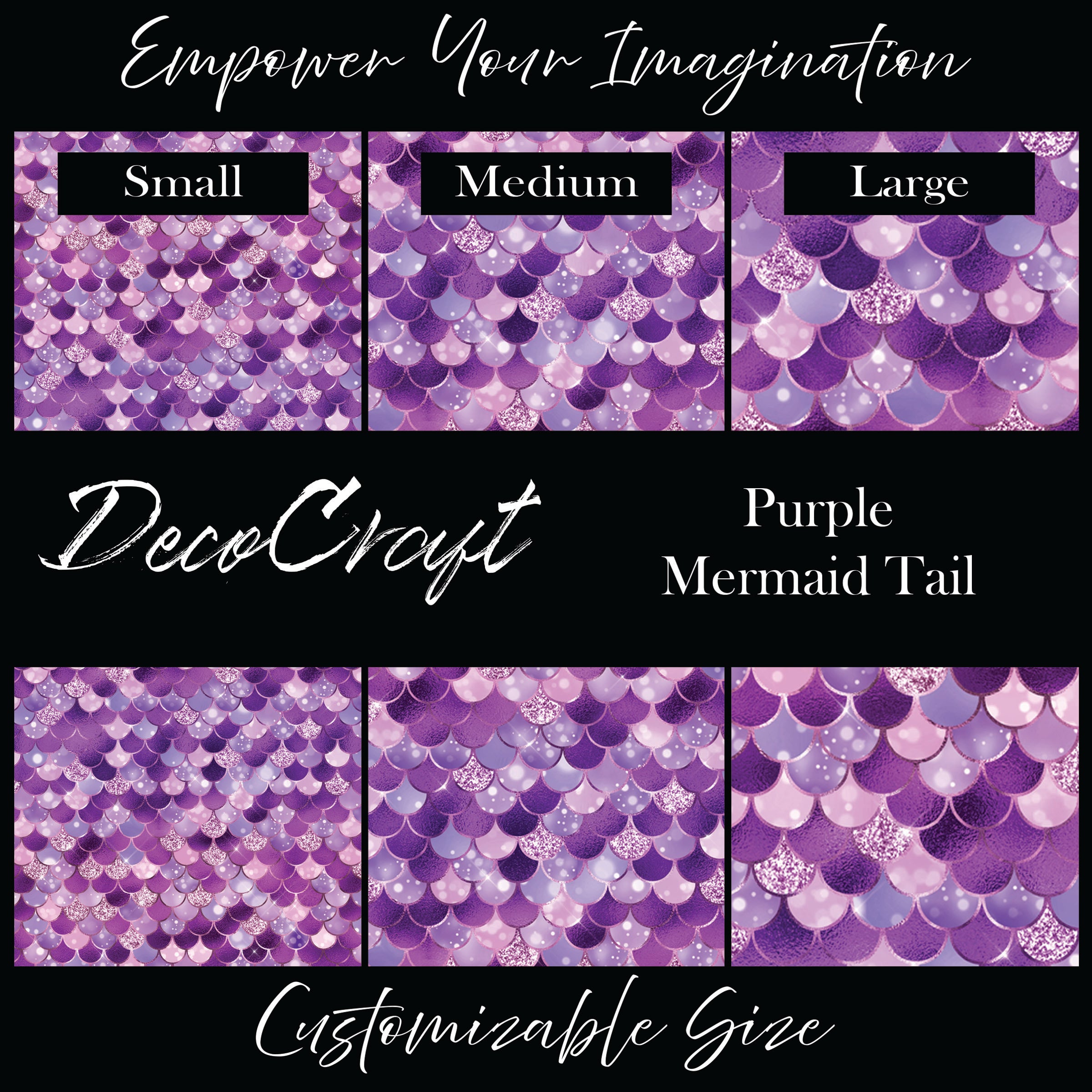 DecoCraft - Fairy Tales - Purple Mermaid Tail – H & H Creations