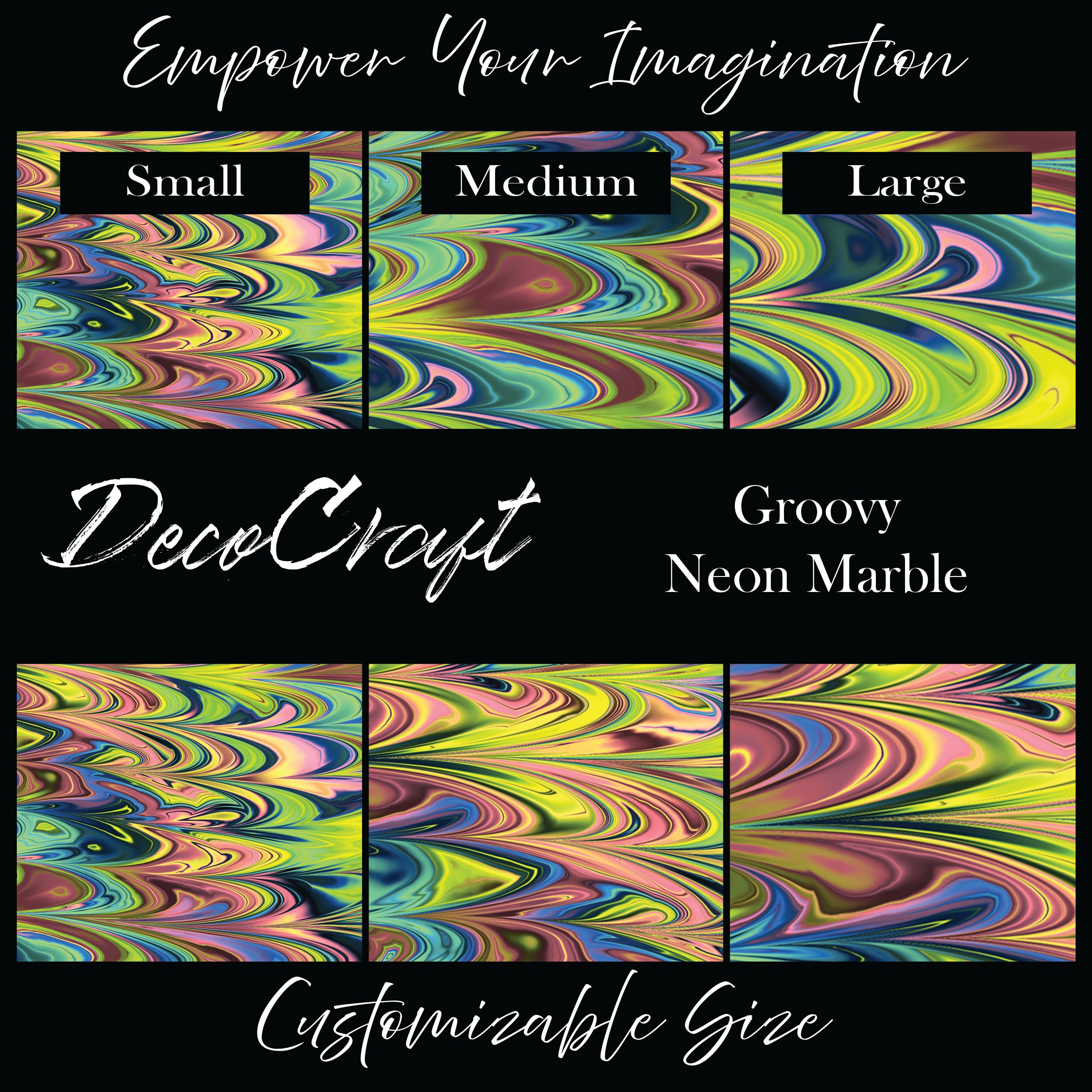 DecoCraft - Marble - Groovy Neon I – H & H Creations