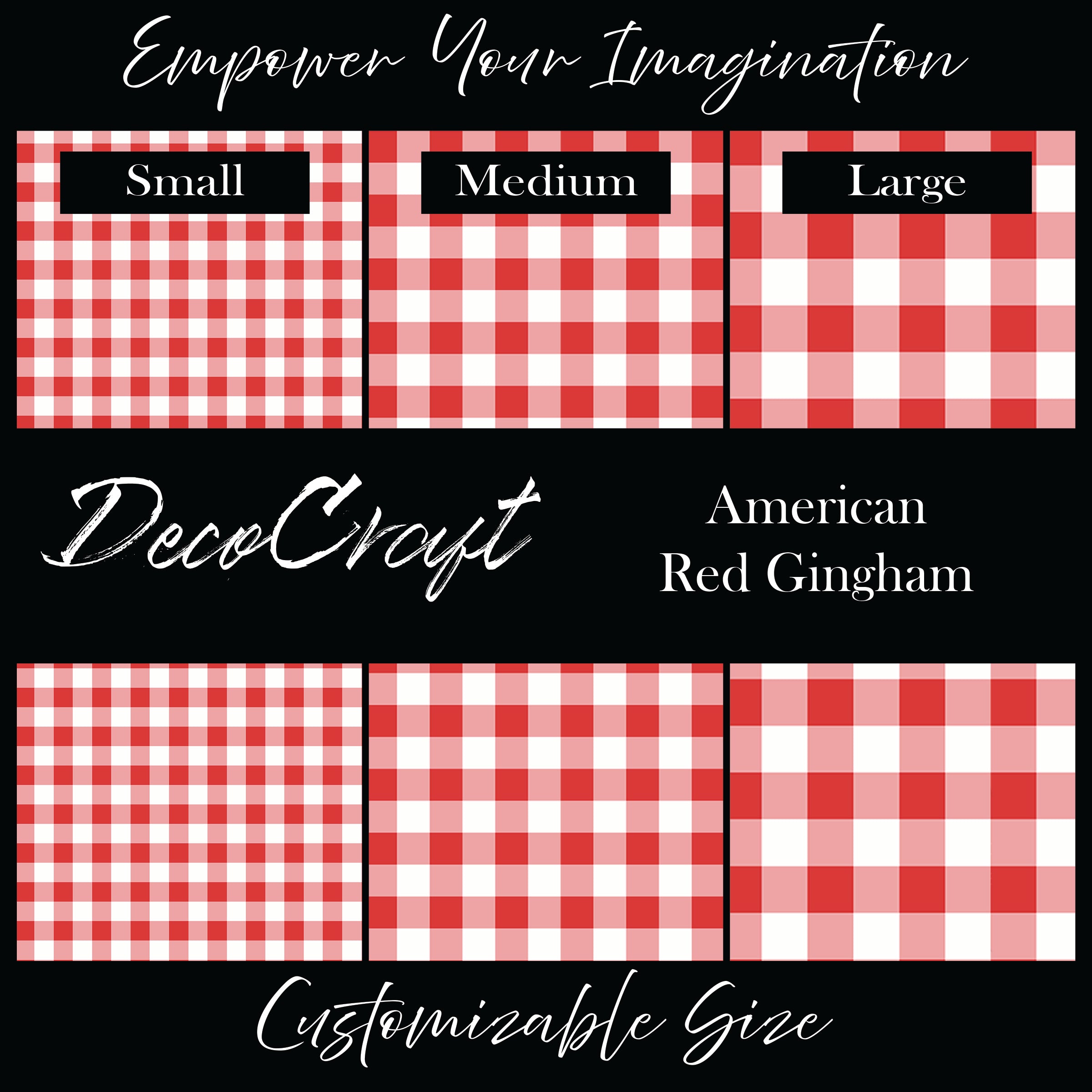 DecoCraft- Americana - American Red Gingham – H & H Creations