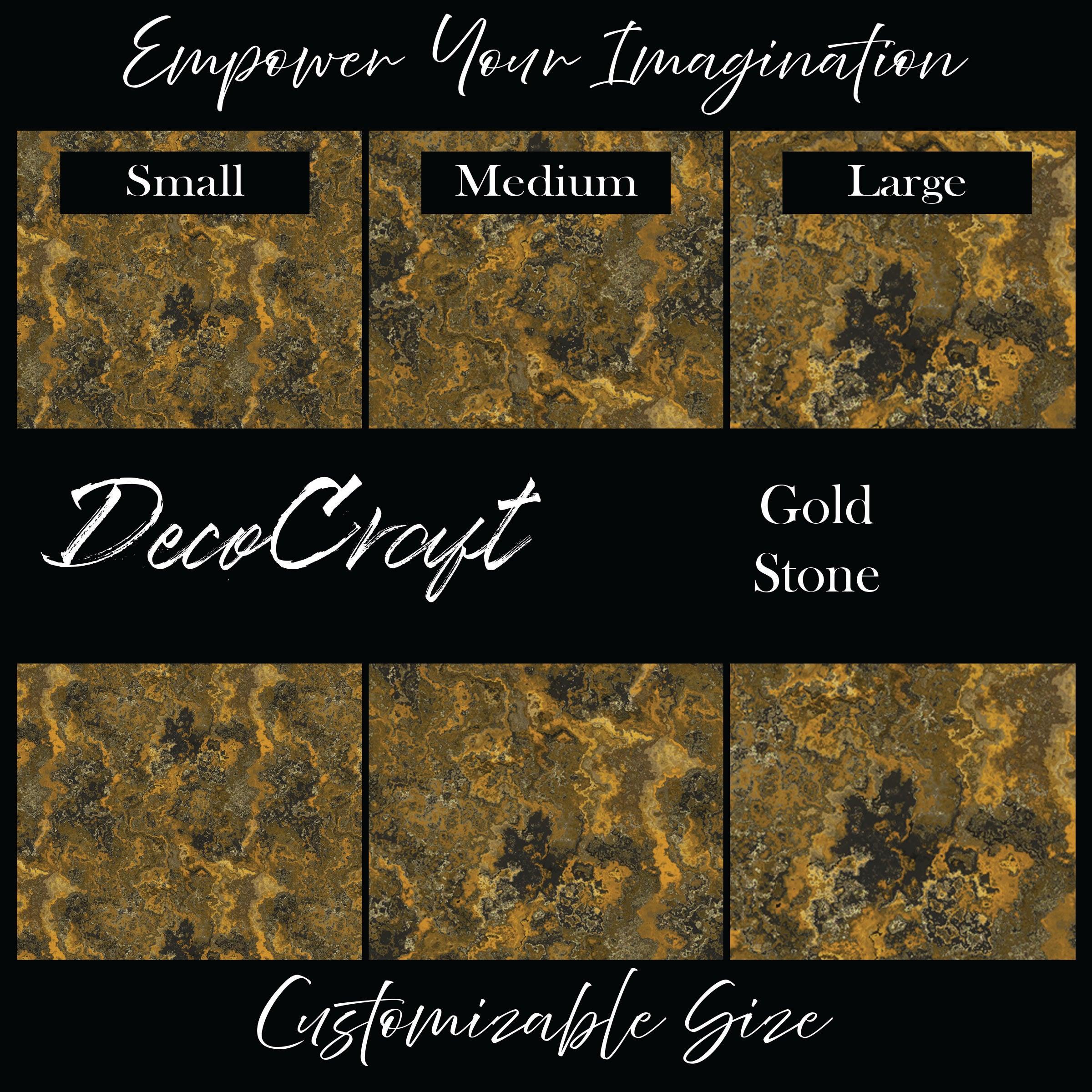 DecoCraft - Textures - Gold Stone – H & H Creations