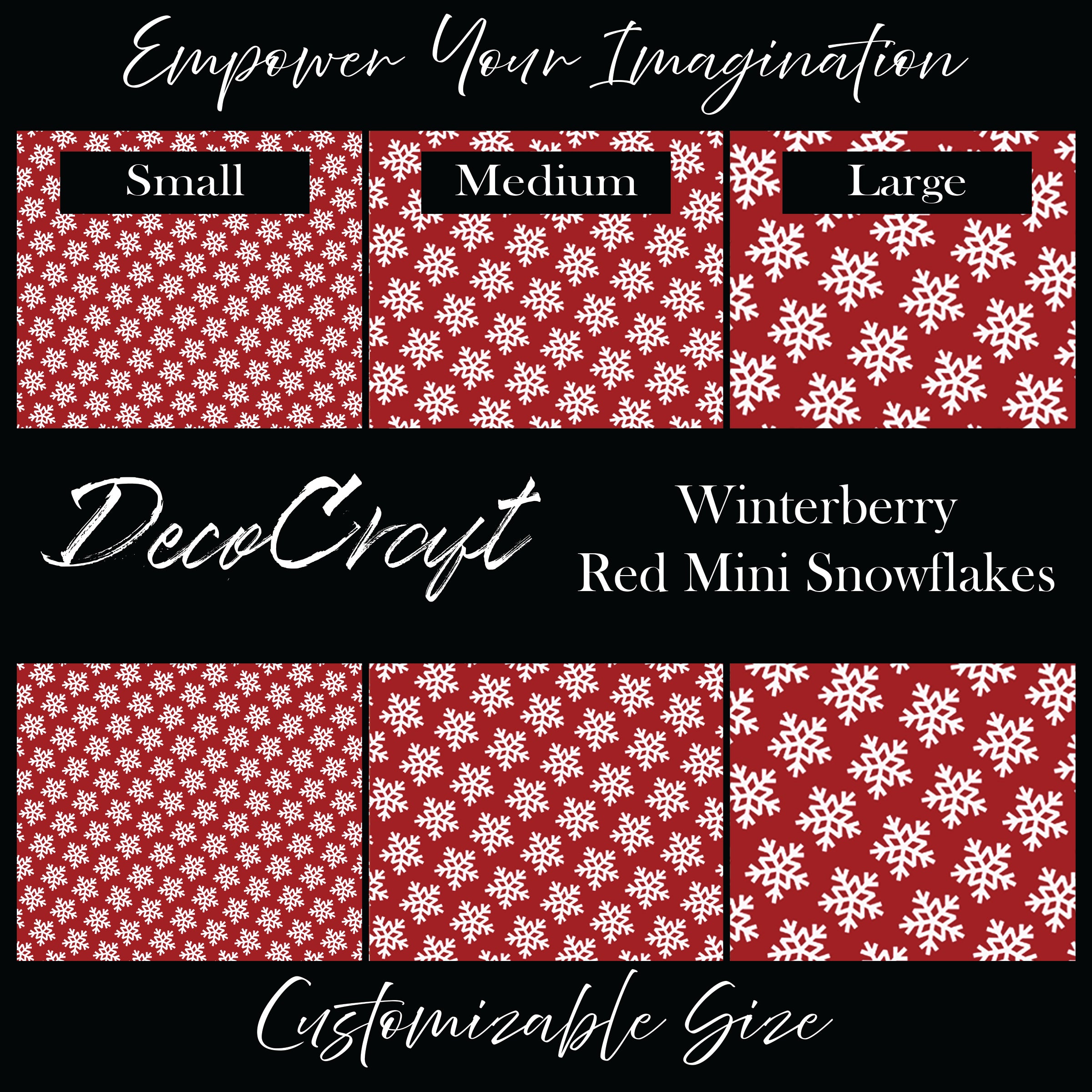 DecoCraft Christmas - Winterberry - Red Snowflakes – H & H Creations