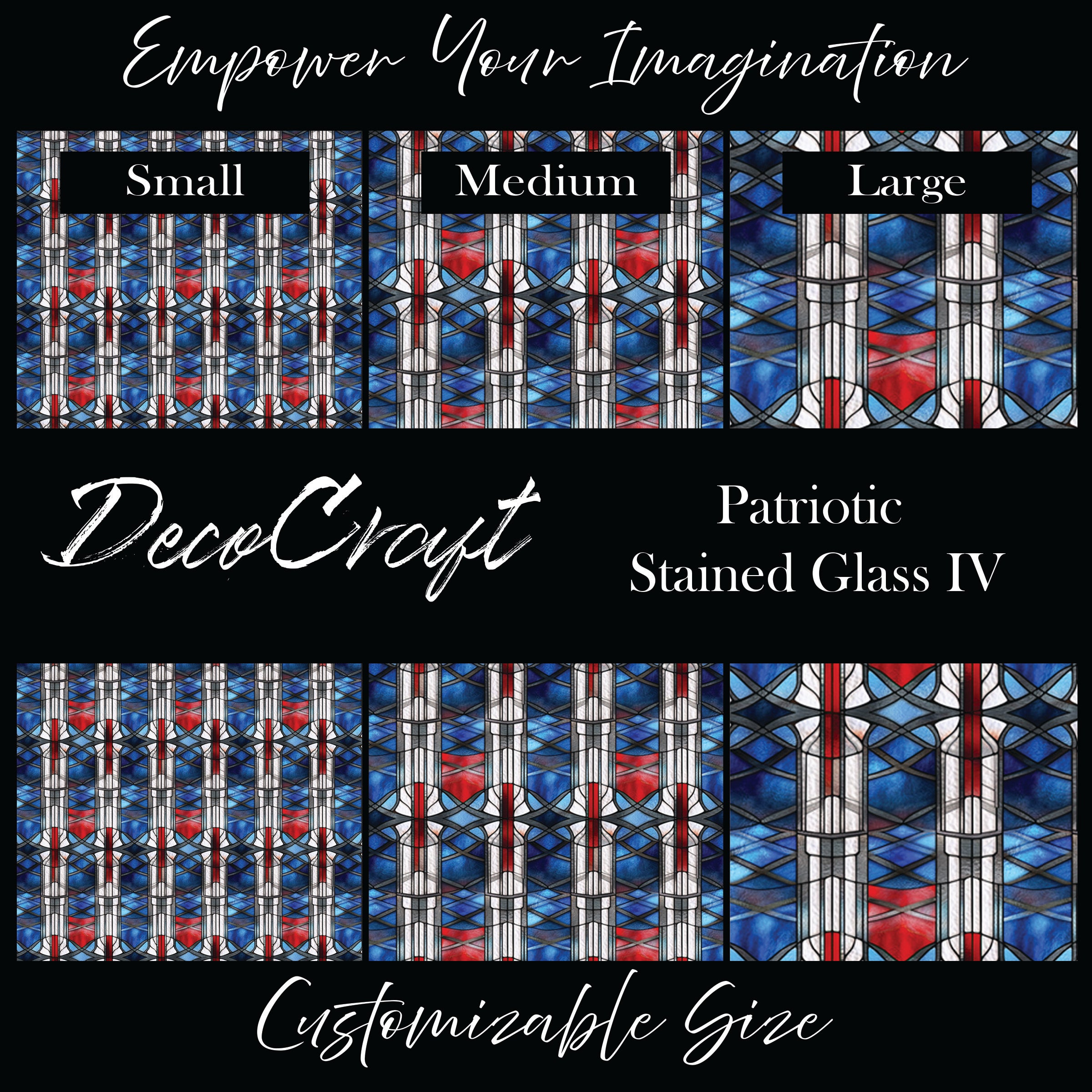DecoCraft - Stained Glass - Art Deco - Patriotic IV – H & H Creations