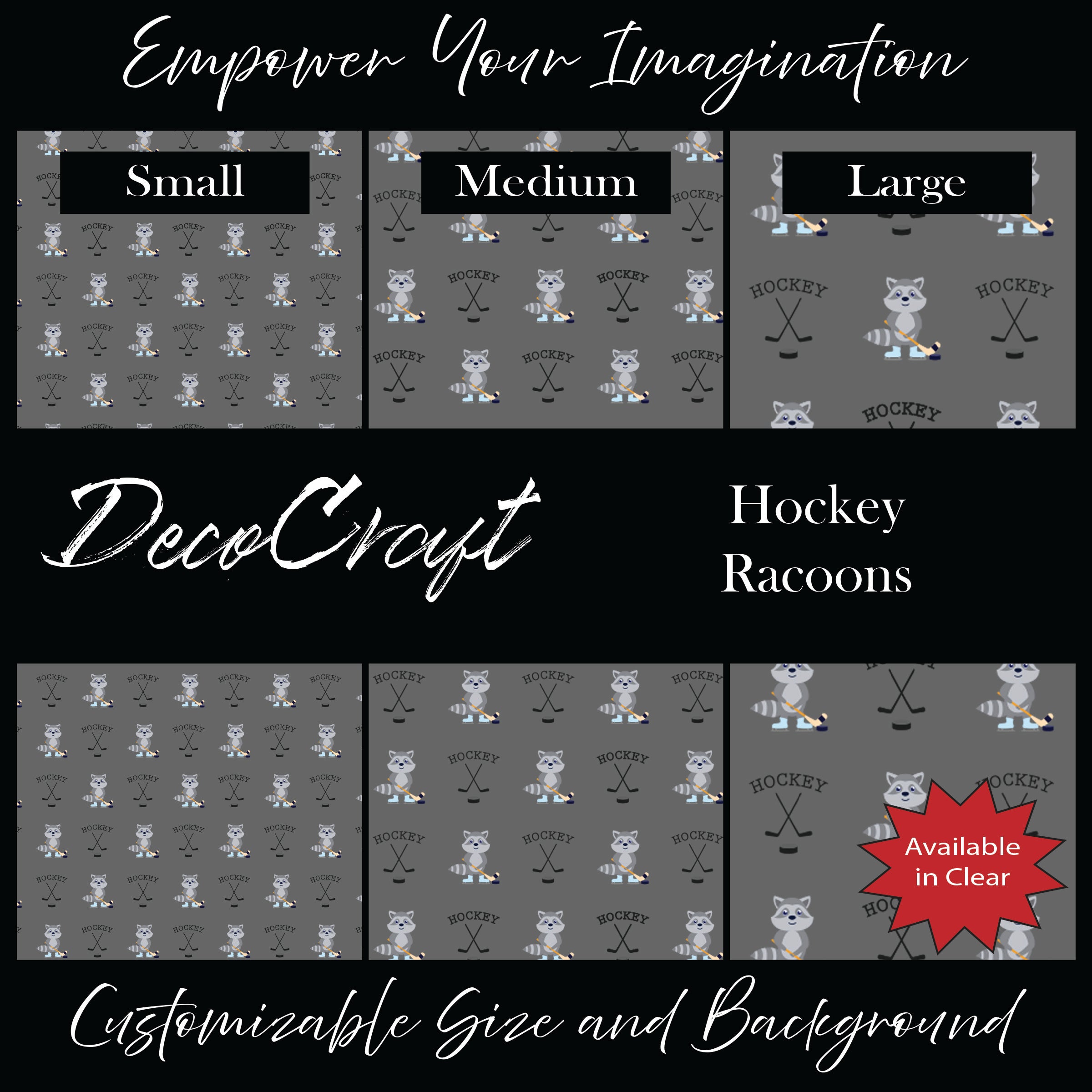 DecoCraft - Sports - Hockey - Hockey Raccoons – H & H Creations