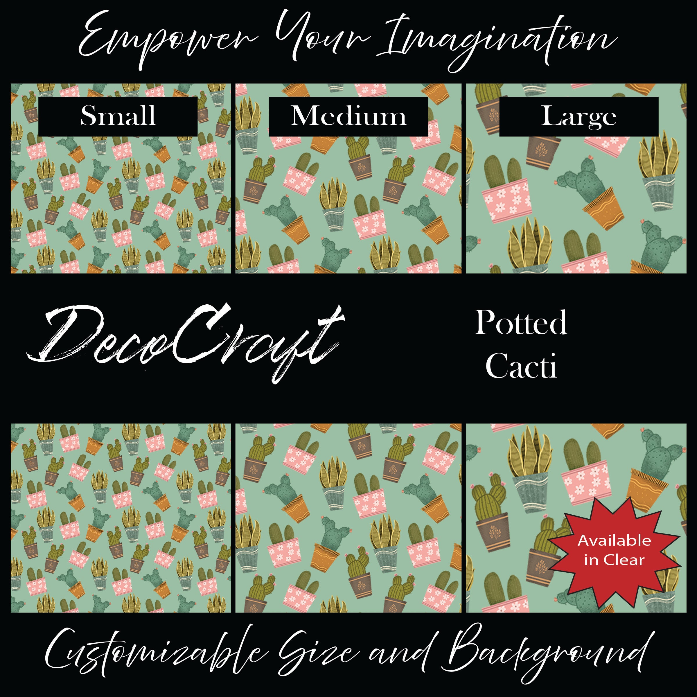DecoCraft - Flowers & Greenery - Potted Cacti – H & H Creations
