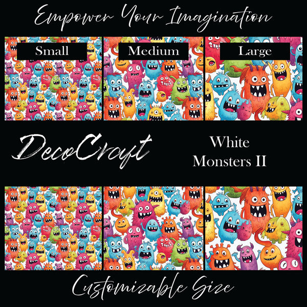 DecoCraft - Kids Collection - Monsters - White Monsters II – H & H ...