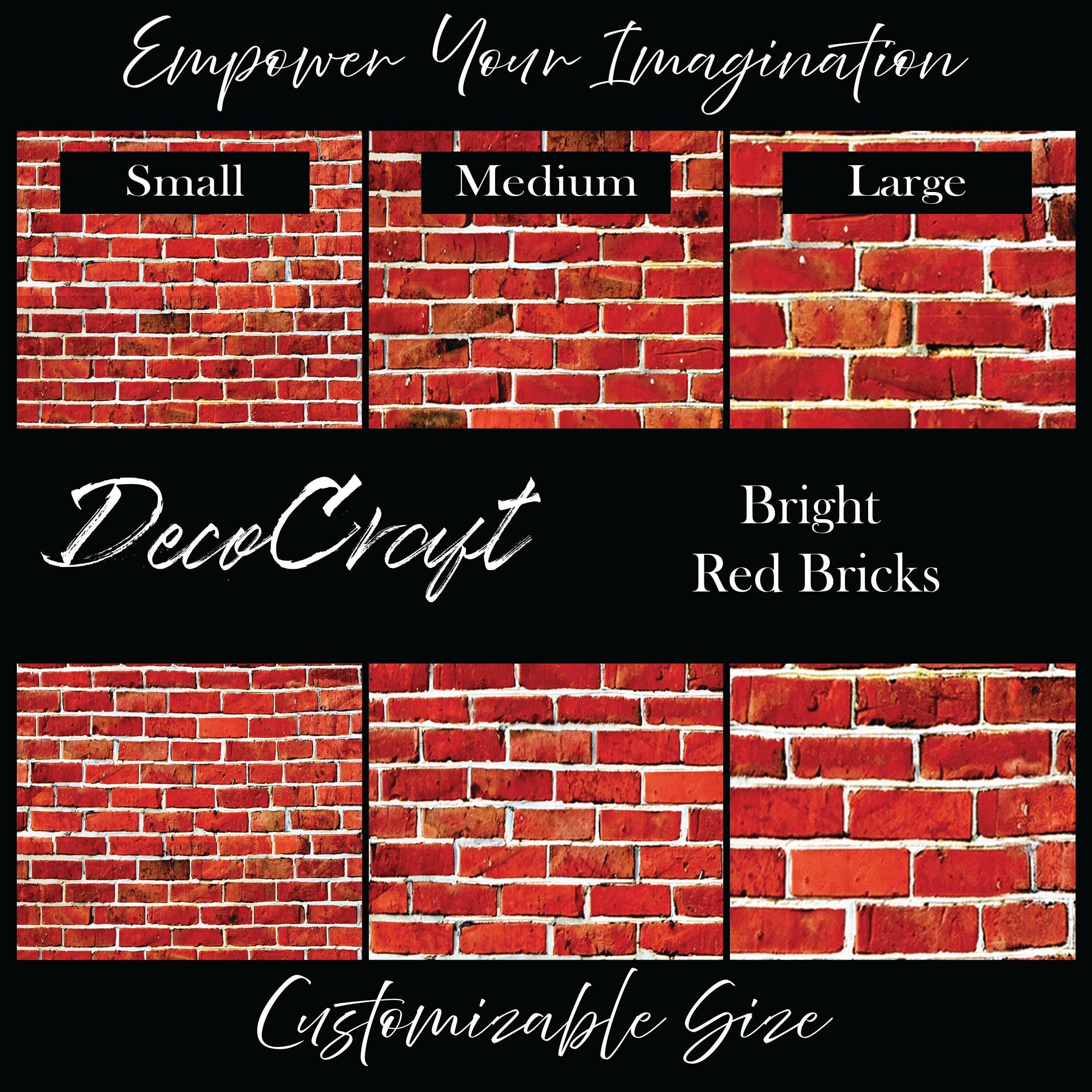 DecoCraft - Textures - Bright Red Brick – H & H Creations