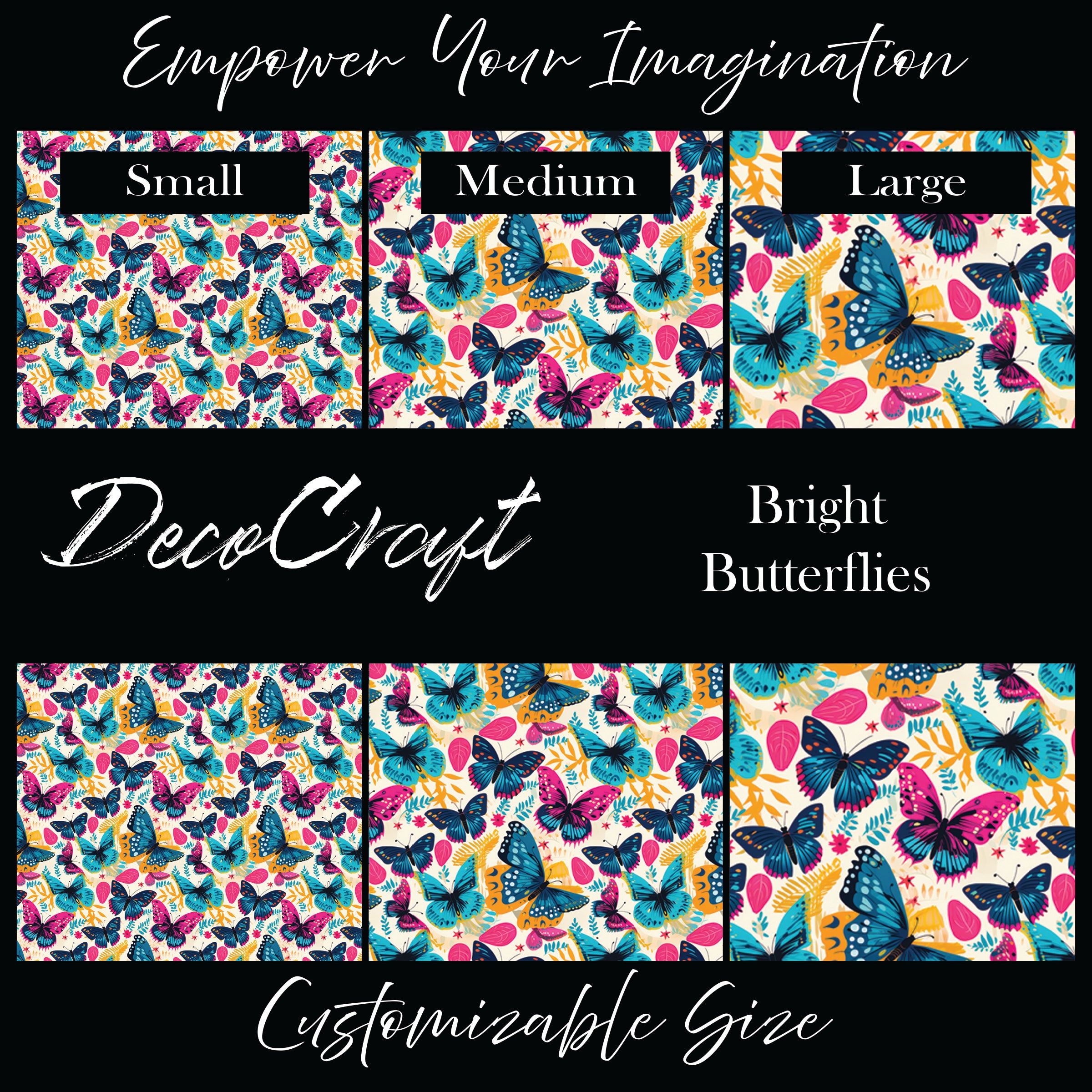 DecoCraft - Animals, Bugs, & Birds - Bright Butterflies – H & H Creations