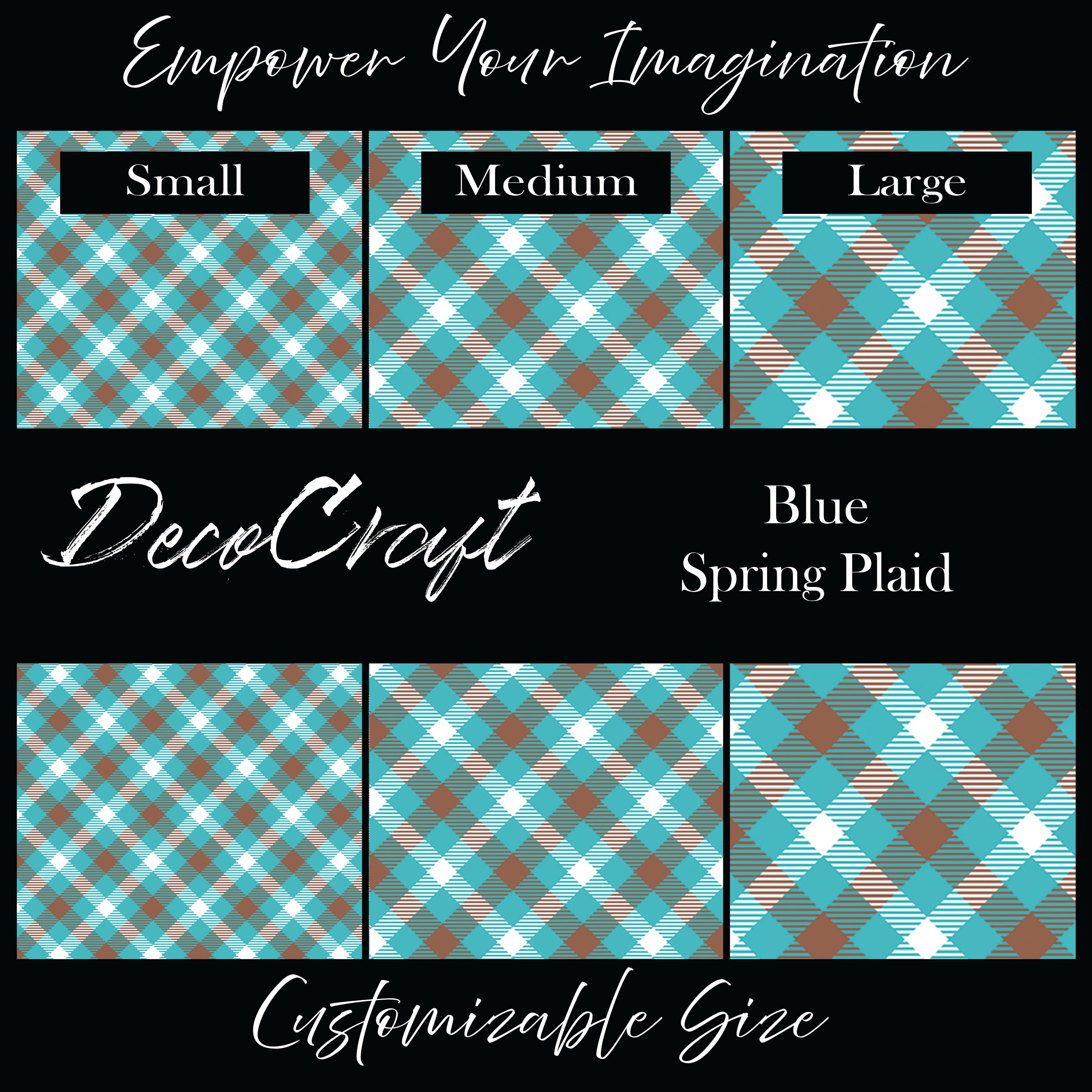 DecoCraft - Plaid - Easter Spring - Blue Plaid – H & H Creations