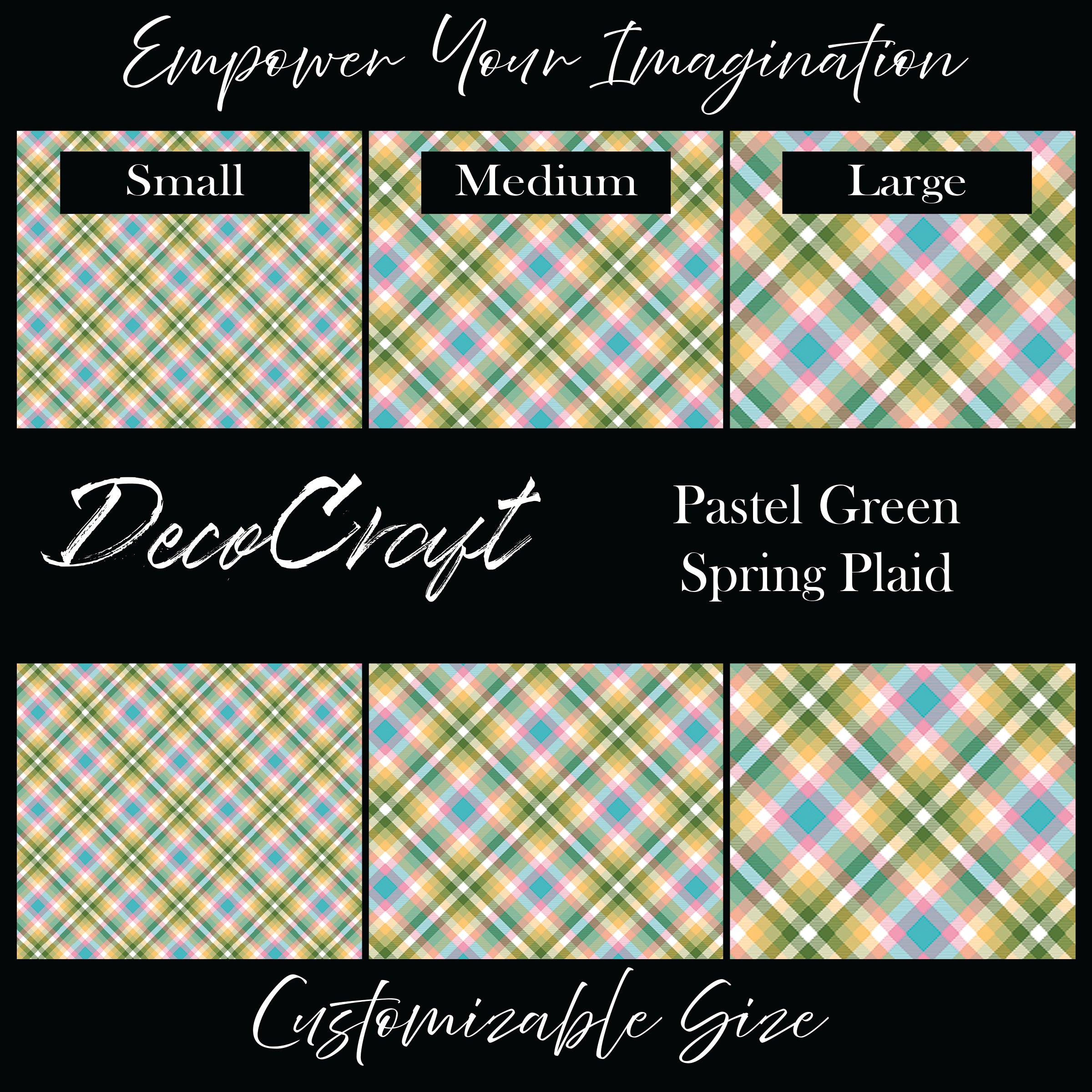 DecoCraft - Plaid - Easter Spring - Pastel Green – H & H Creations