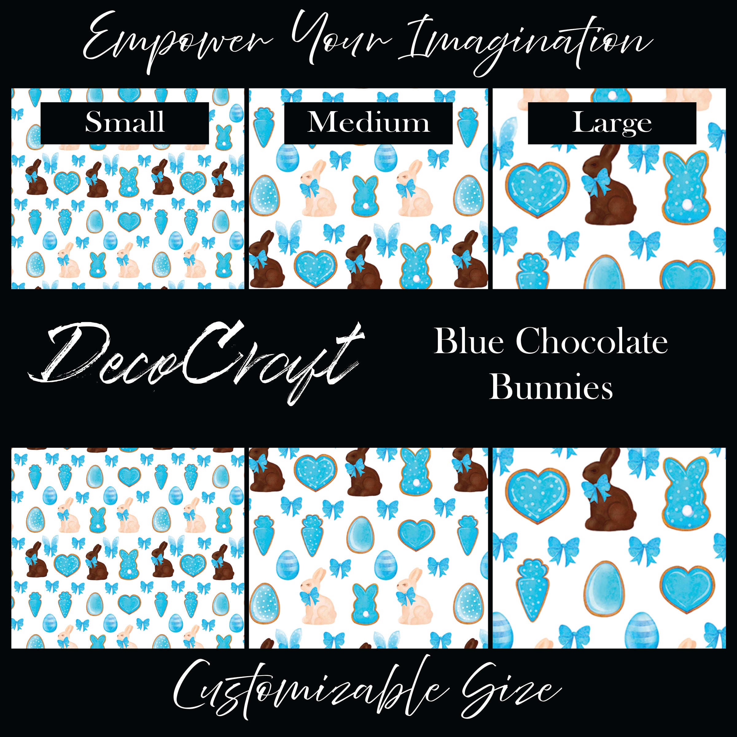 DecoCraft - Spring & Easter - Blue Chocolate Bunnies – H & H Creations