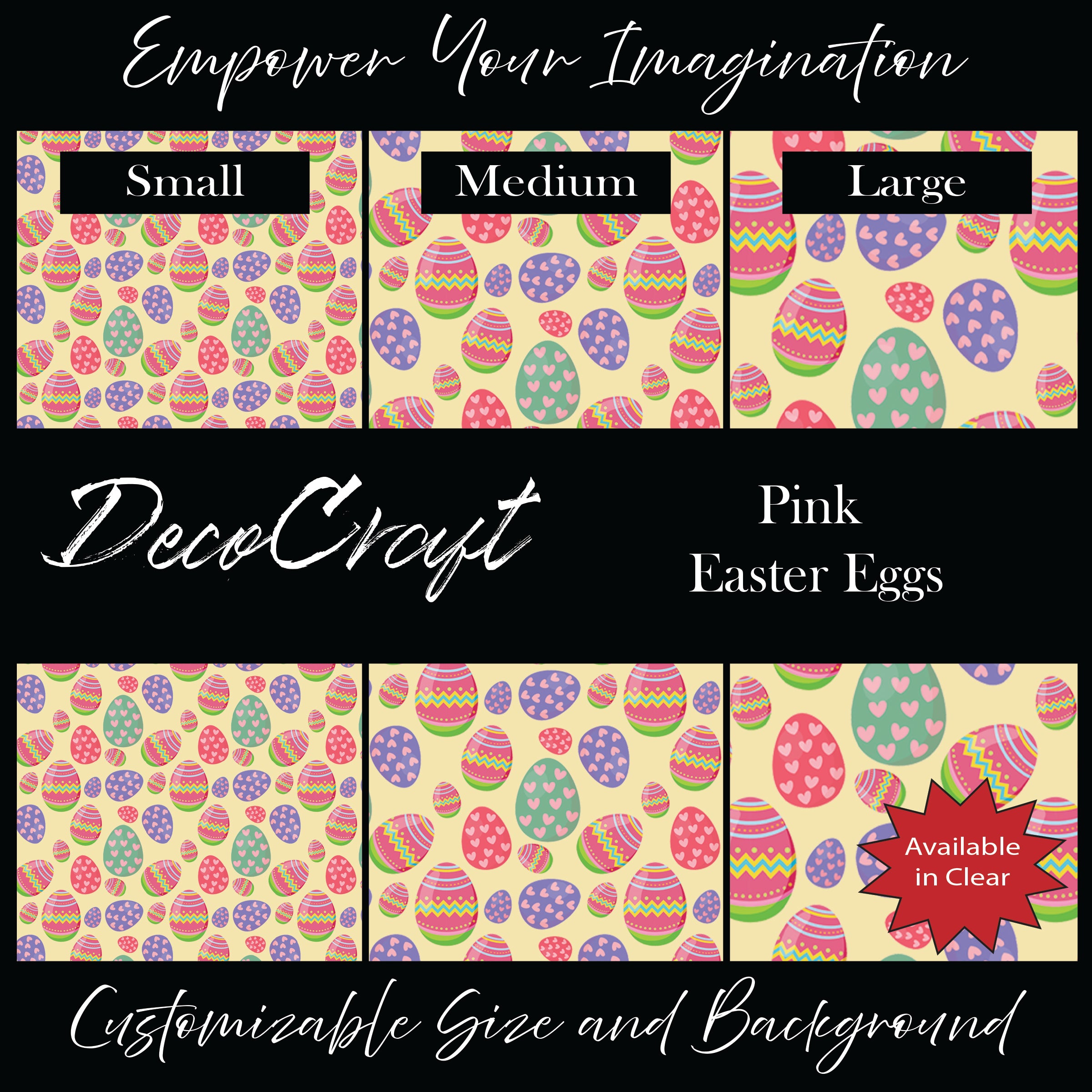 DecoCraft - Spring & Easter - Pink Easter Eggs – H & H Creations