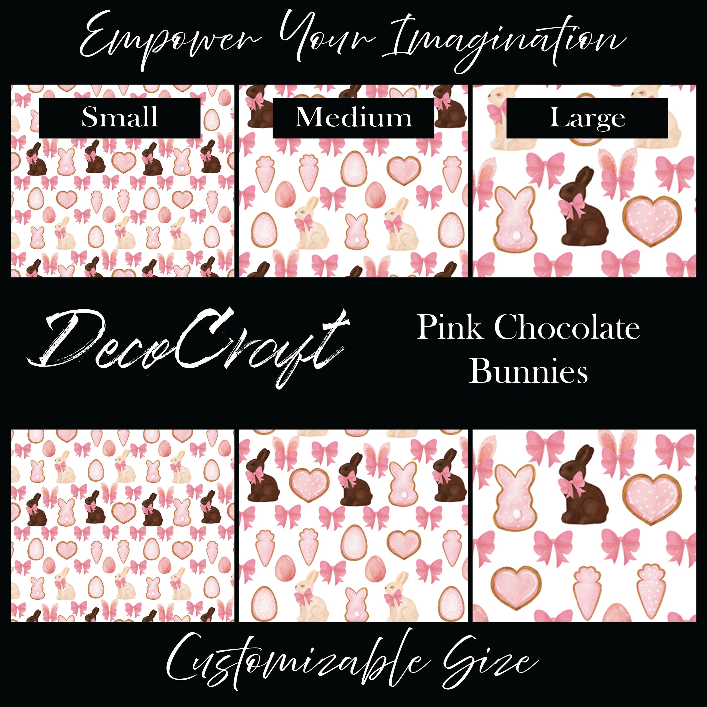 DecoCraft - Spring & Easter - Pink Chocolate Bunnies – H & H Creations