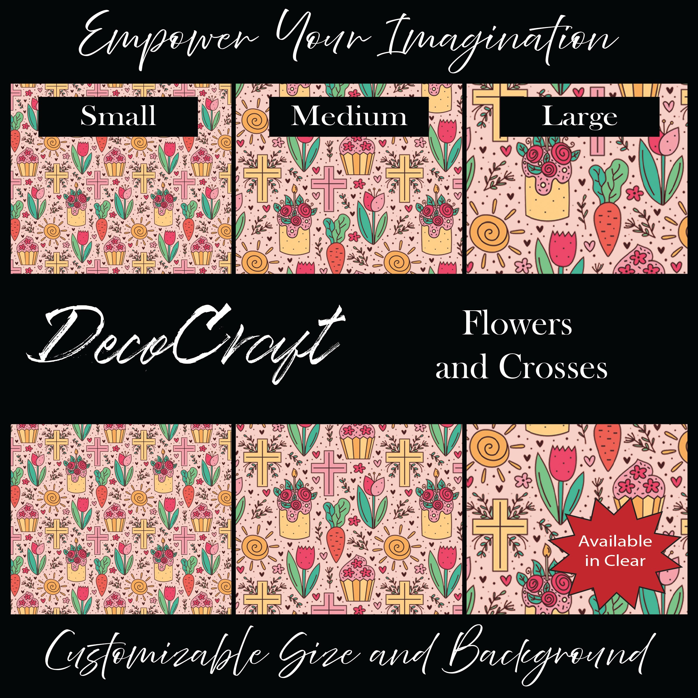 DecoCraft - Spring & Easter - Flowers and Crosses – H & H Creations