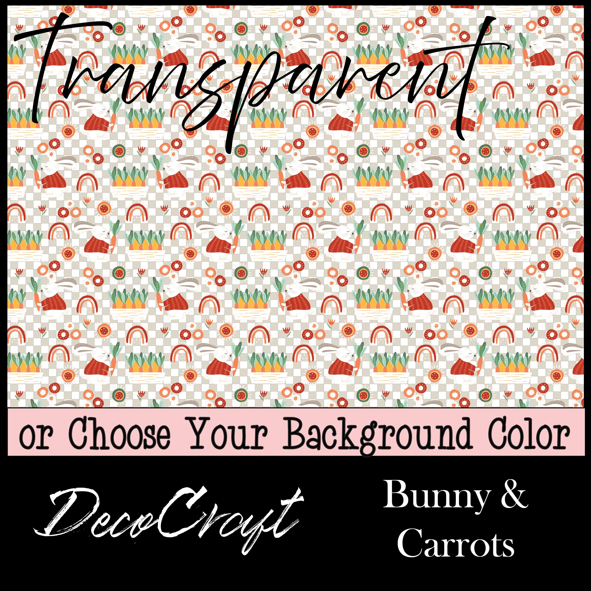 DecoCraft - Transparent - Spring & Easter - Bunny & Carrots – H & H ...