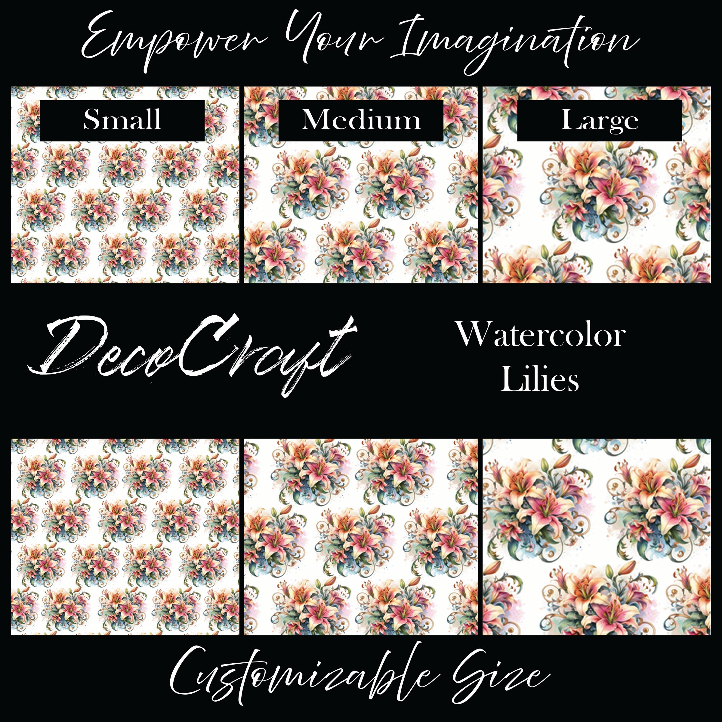 DecoCraft - Flowers & Greenery - Watercolor Lilies – H & H Creations