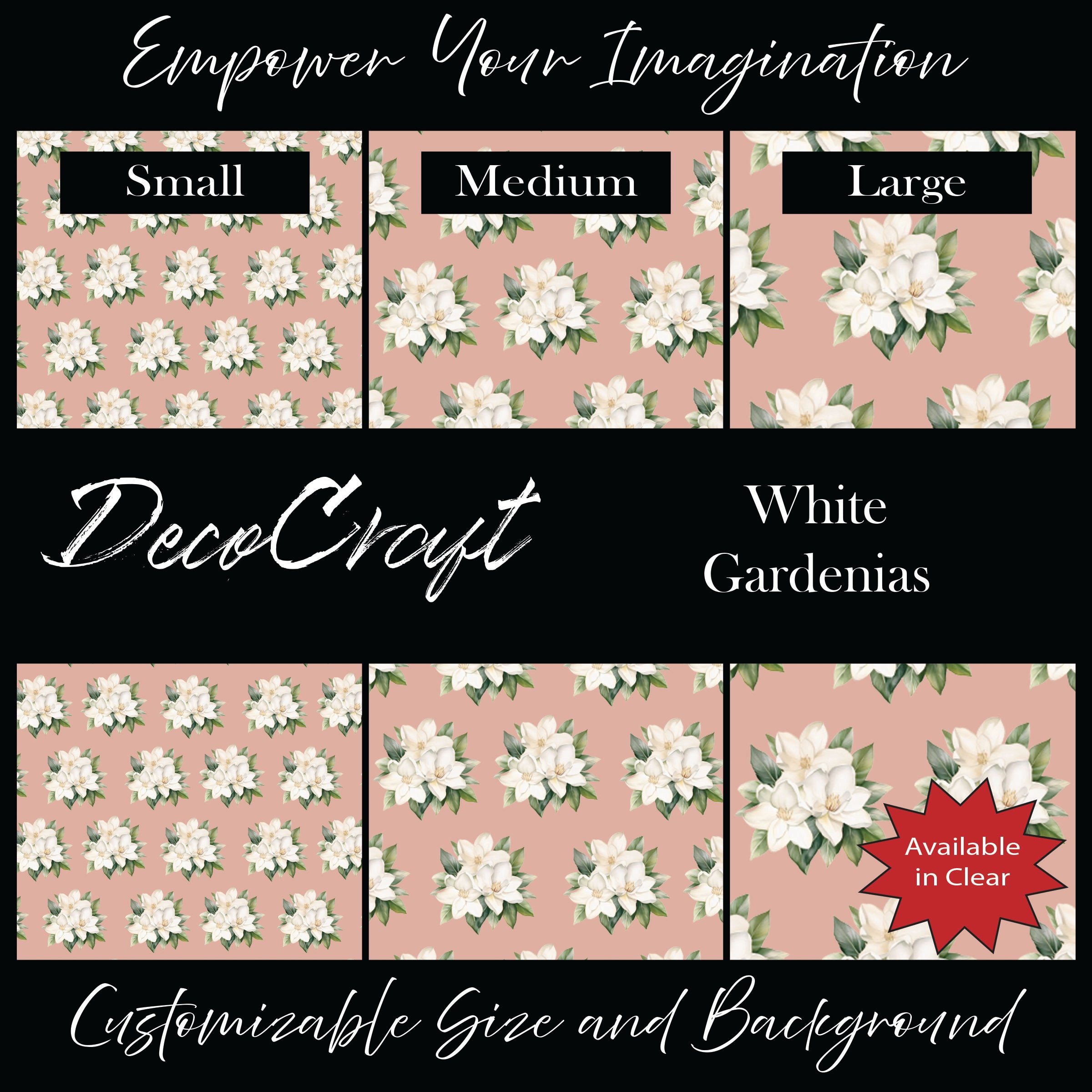 DecoCraft - Flowers & Greenery - White Gardinas – H & H Creations