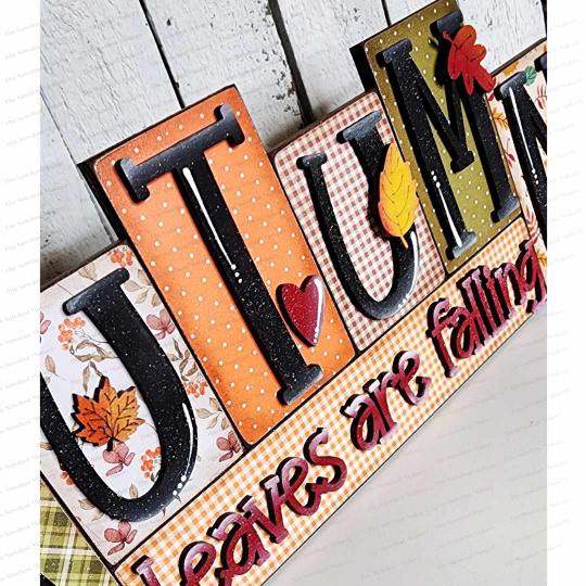 DecoCraft - The Sawdust Makery- Project Board - Autumn Word Block – H ...