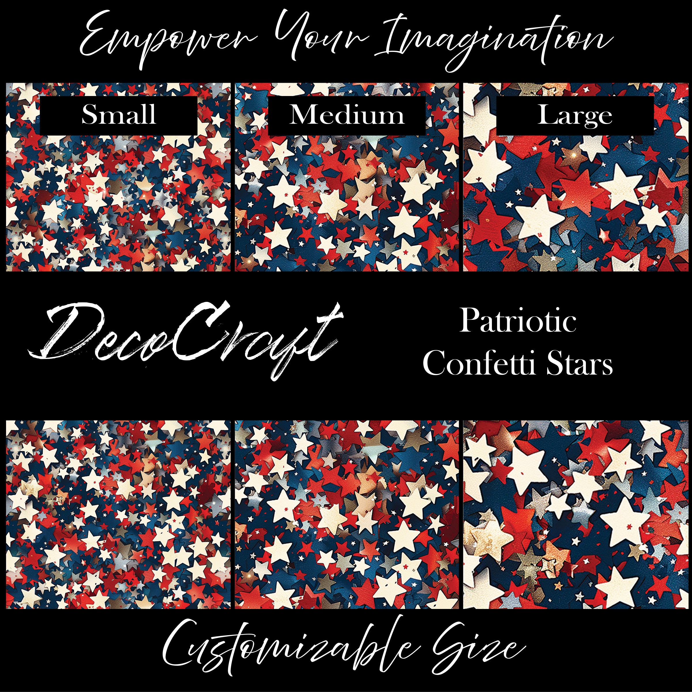 DecoCraft - Americana - Confetti Stars – H & H Creations