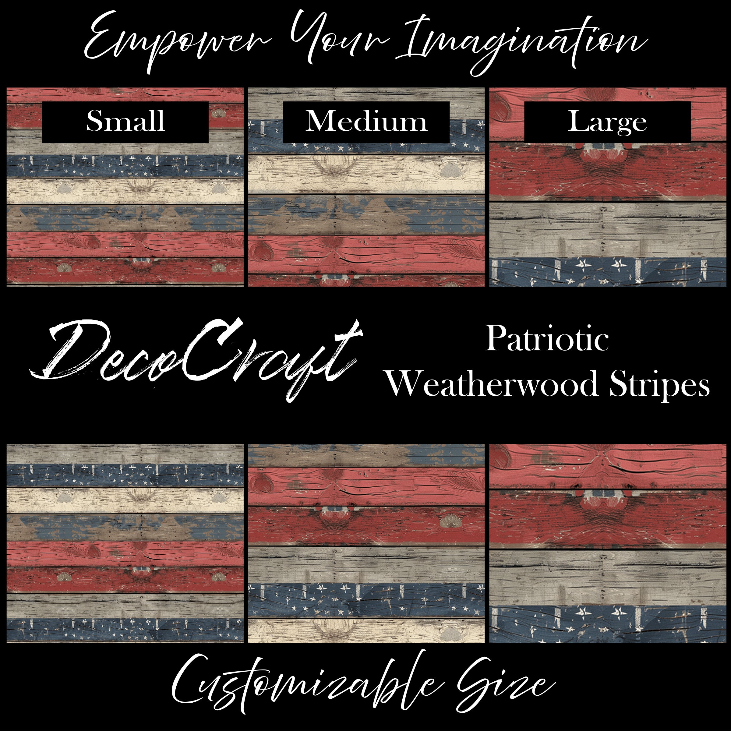 DecoCraft - Americana - Weathered Wood Stripes – H & H Creations