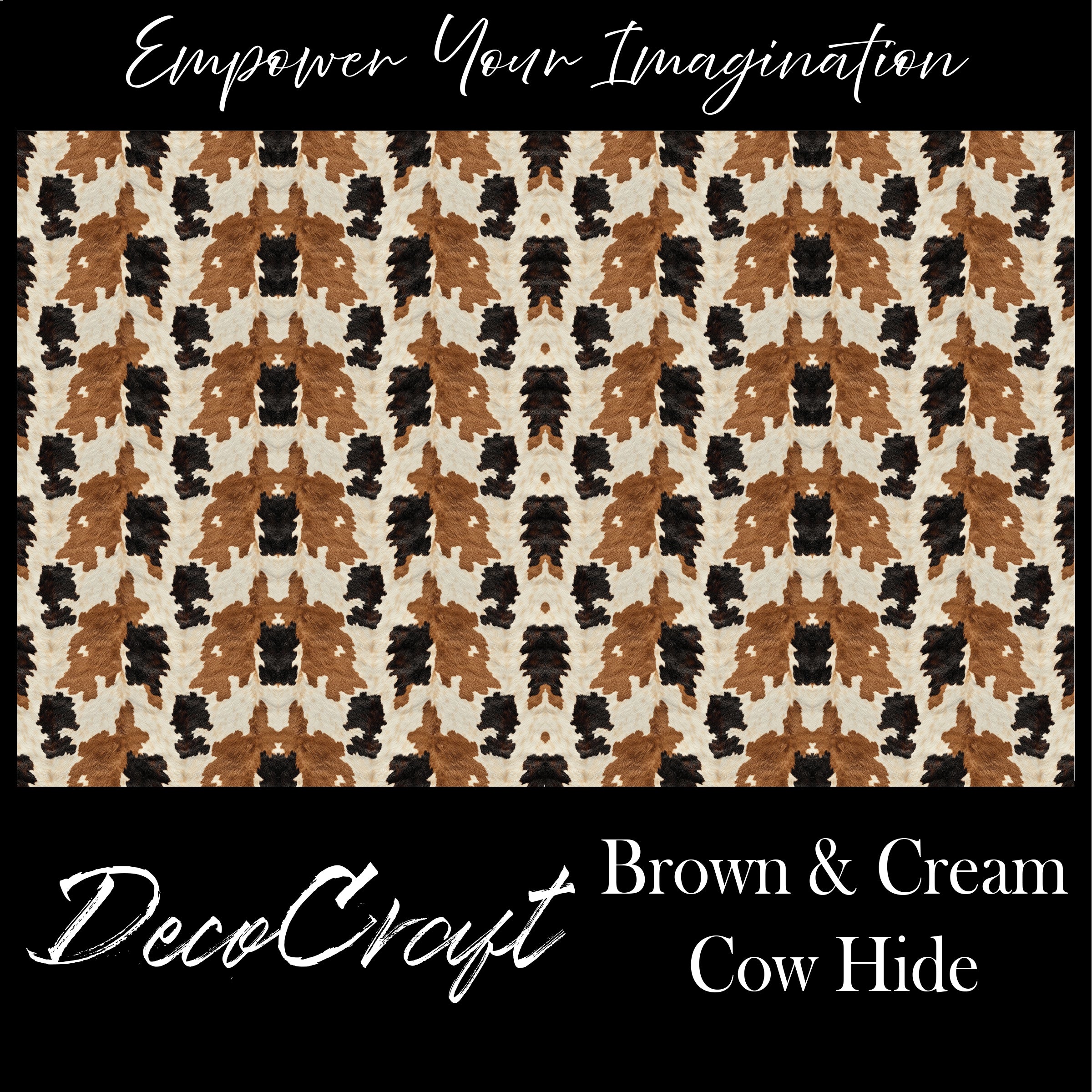 DecoCraft - Animals, Bugs, & Birds - Brown & Cream Cow Hide – H & H ...