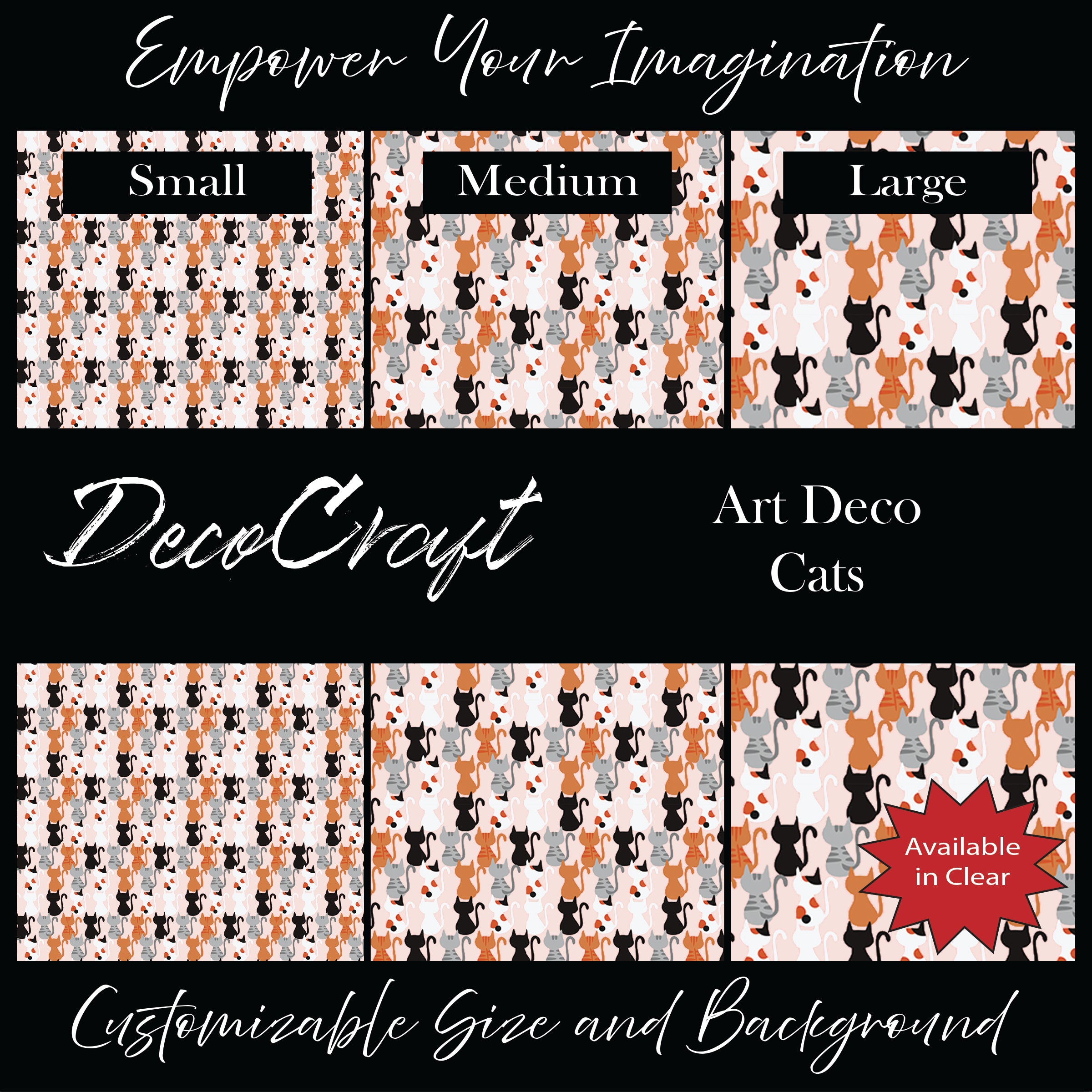 DecoCraft - Animals, Bugs & Birds - Art Deco Cats – H & H Creations