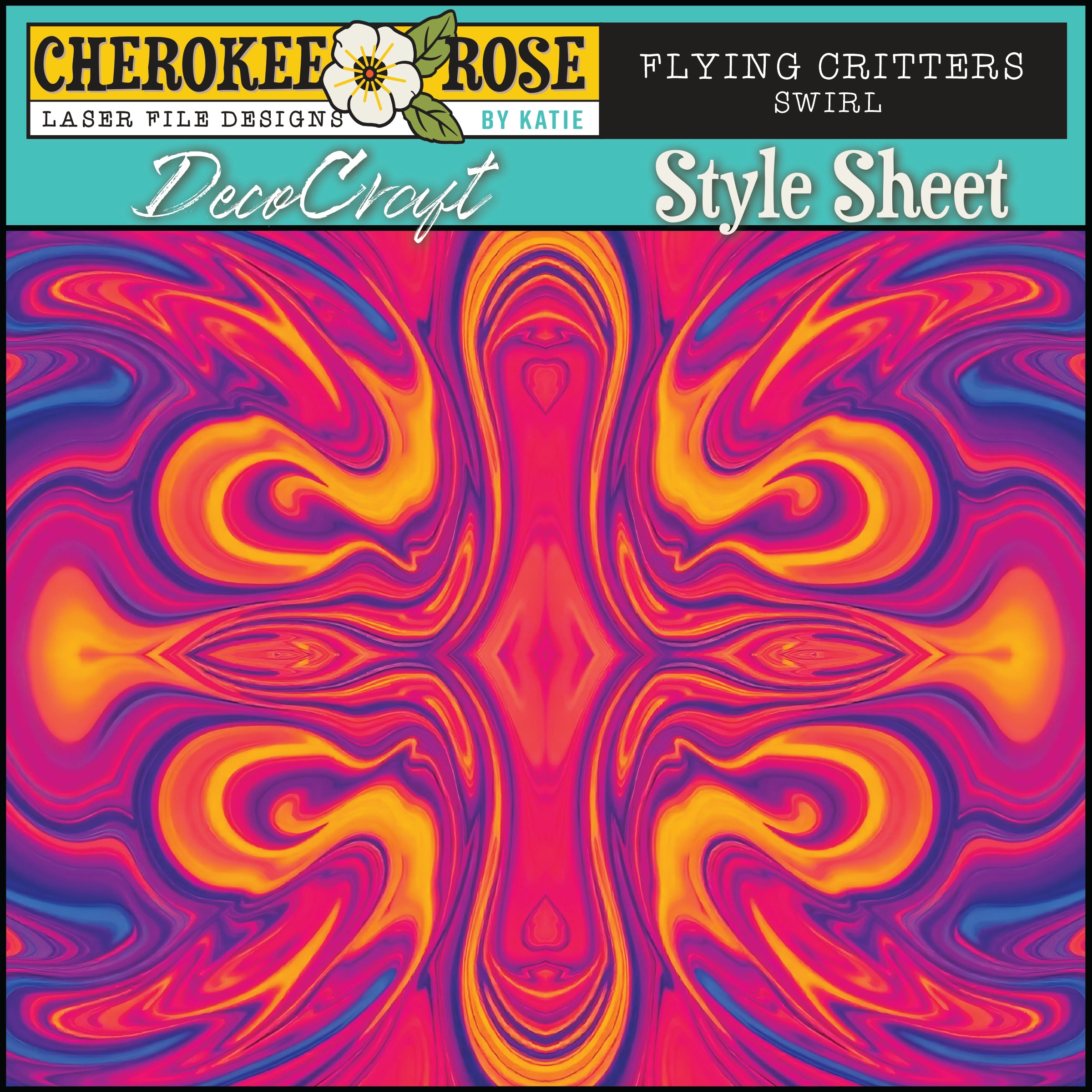 DecoCraft - Cherokee Rose - Style Sheet - Flying Critters - Swirl – H ...