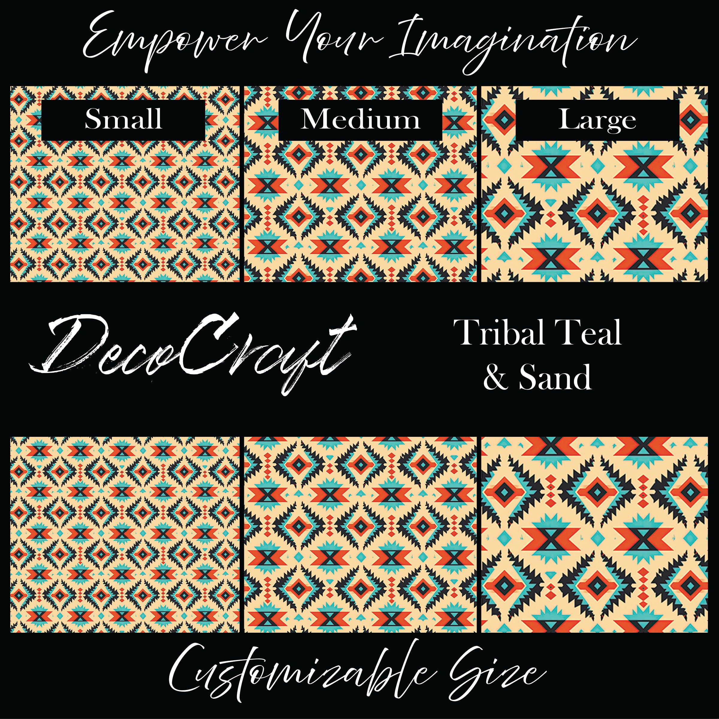 DecoCraft - Southwest - Tribal Teal & Sand – H & H Creations