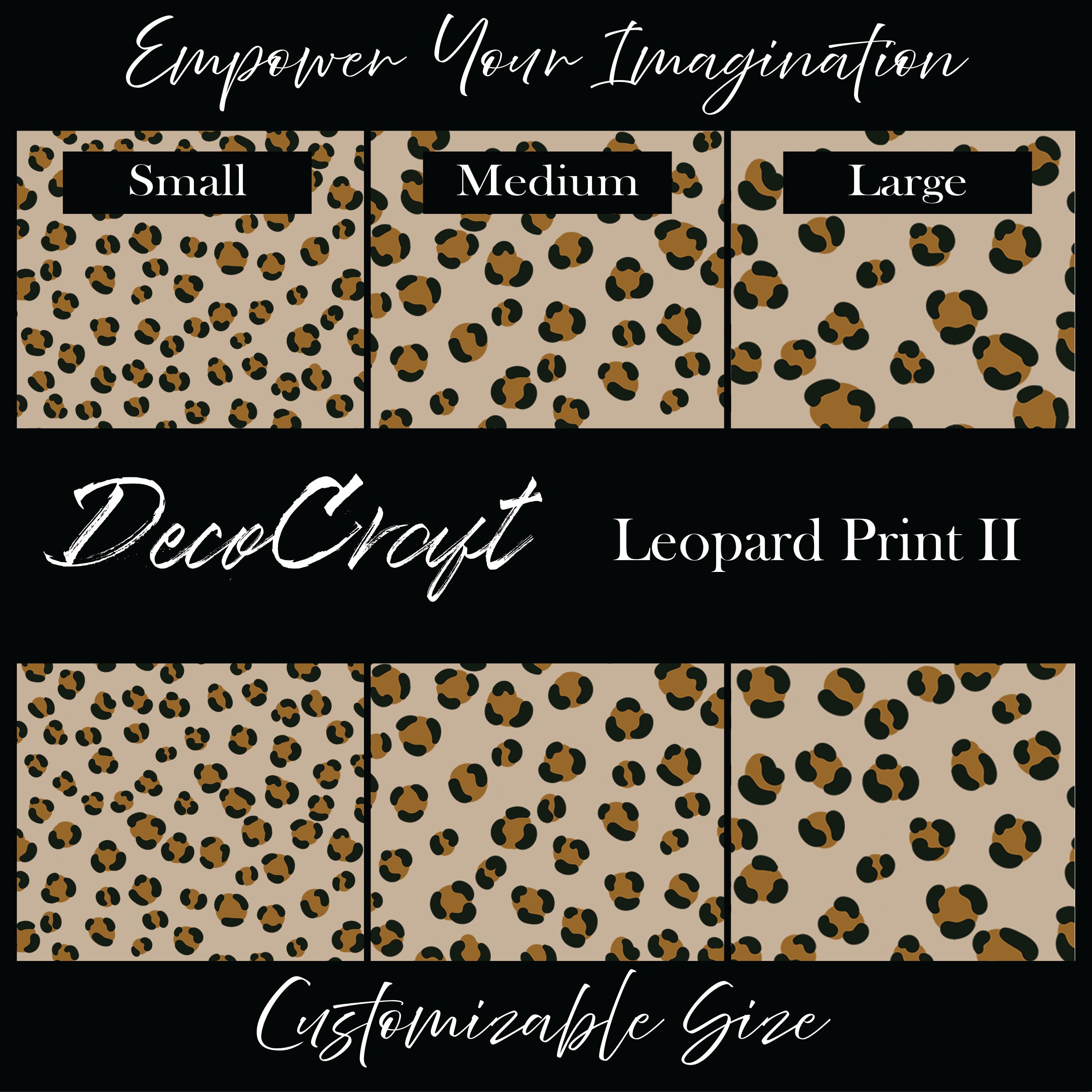 DecoCraft - Animals, Birds, & Bugs - Leopard Print II – H & H Creations