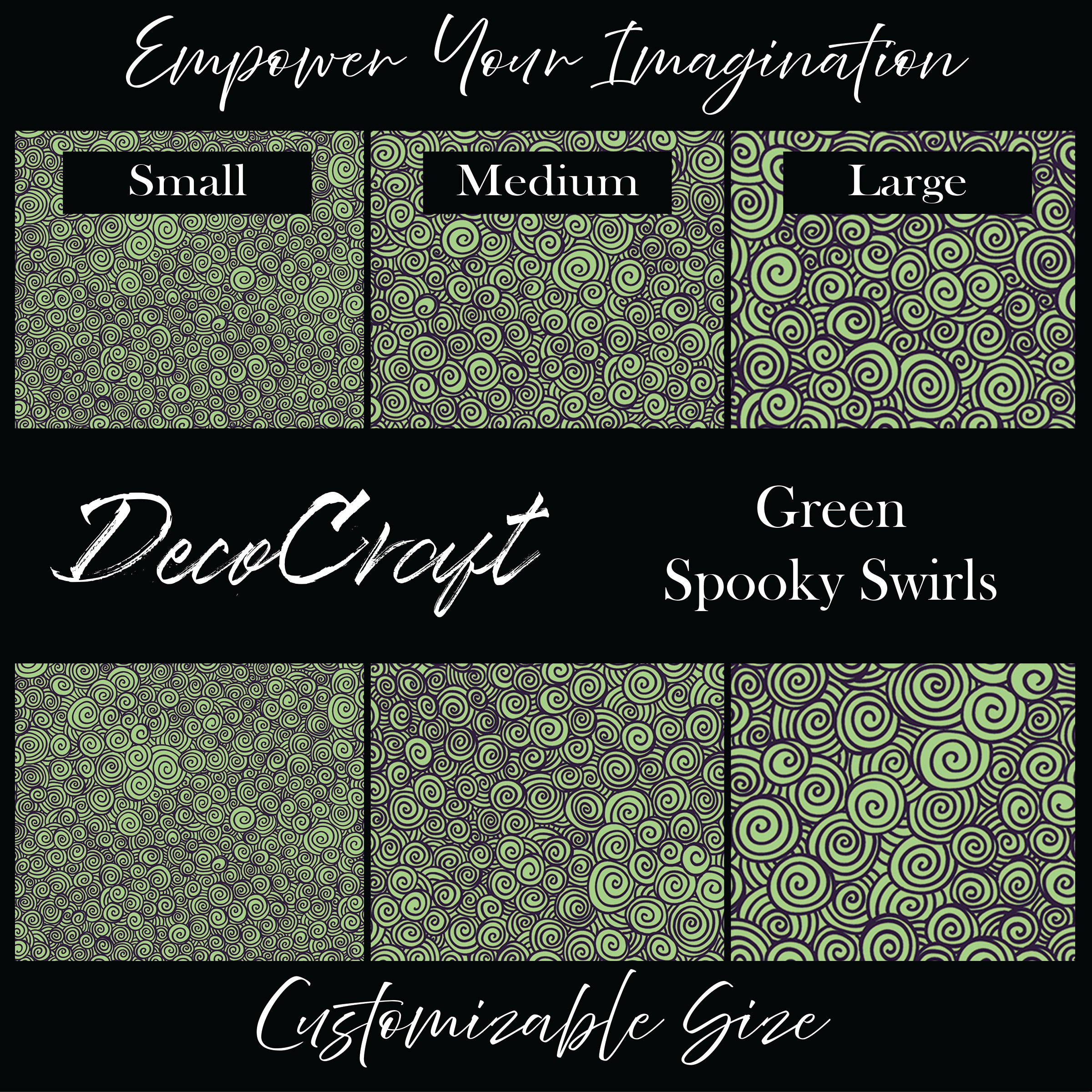 DecoCraft - Halloween - Green Spooky Swirls – H & H Creations