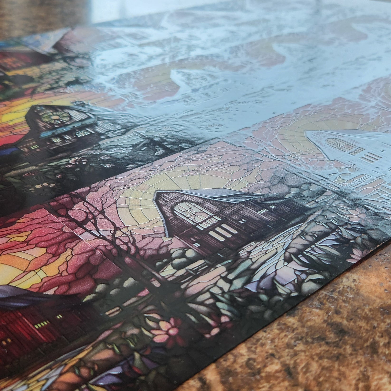 DecoCraft - Elevated Texture - Cherokee Rose - Realistic Stained Glass ...