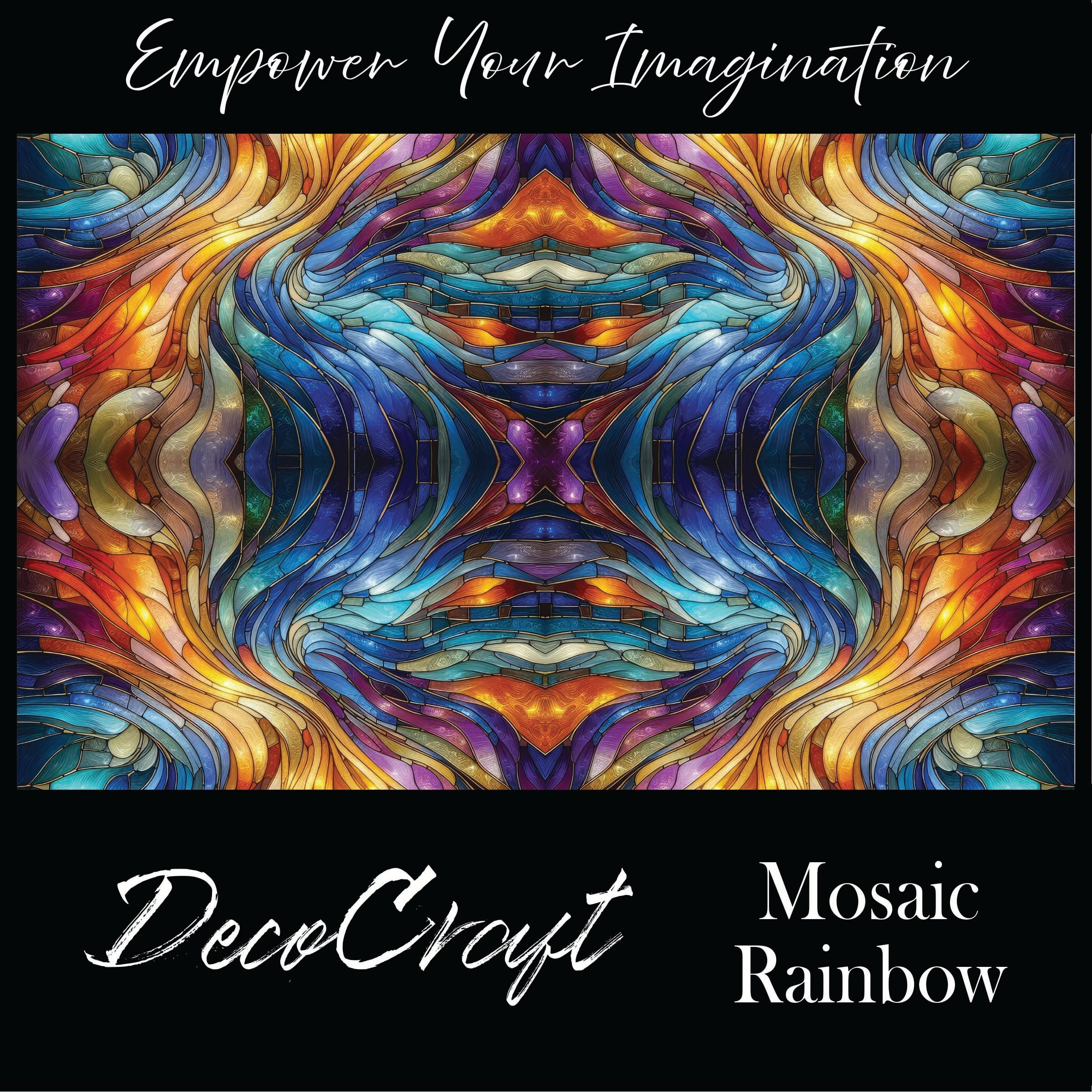 DecoCraft - Textures - Mosaic Rainbow – H & H Creations