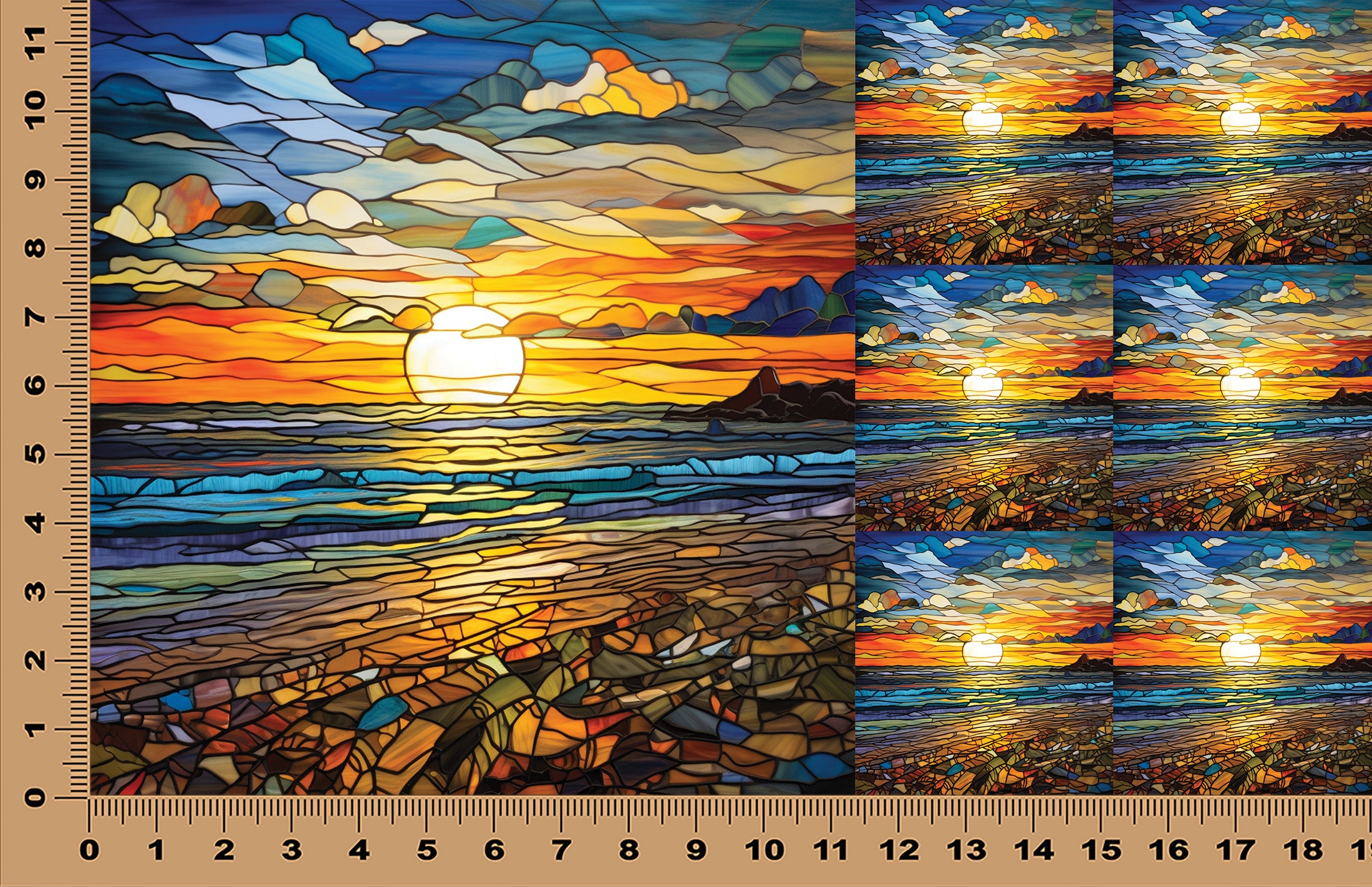 DecoCraft - Scenic Elevated Texture Tiles - Golden Tide – H & H Creations