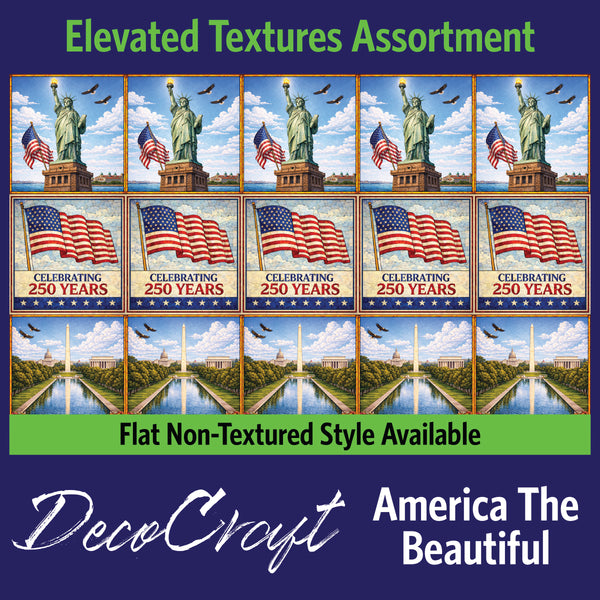 DecoCraft - Scenic Elevated Texture Tiles - Realistic Stained Glass ...