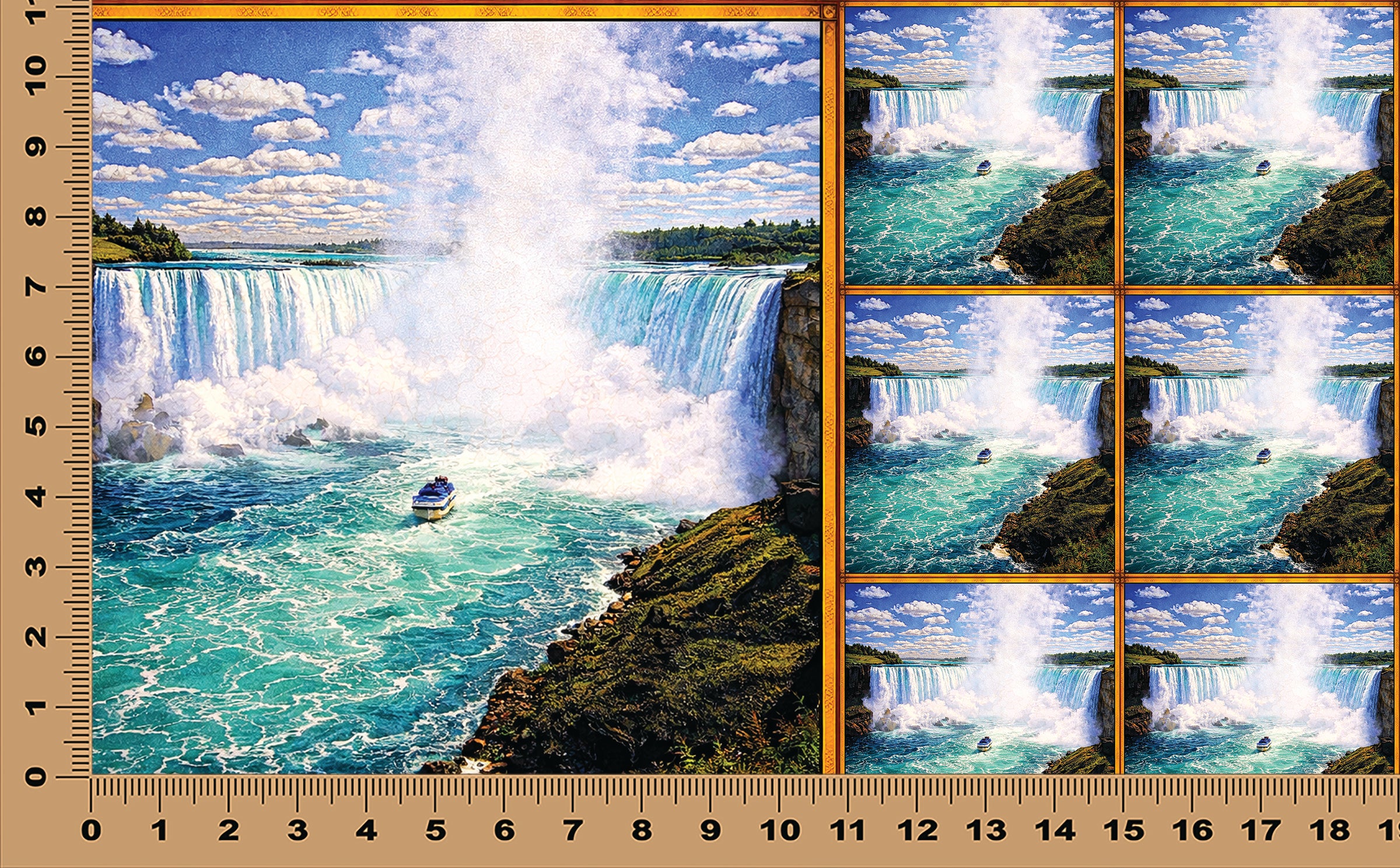DecoCraft - Scenic Elevated Texture Tiles - Niagara Falls – H & H Creations