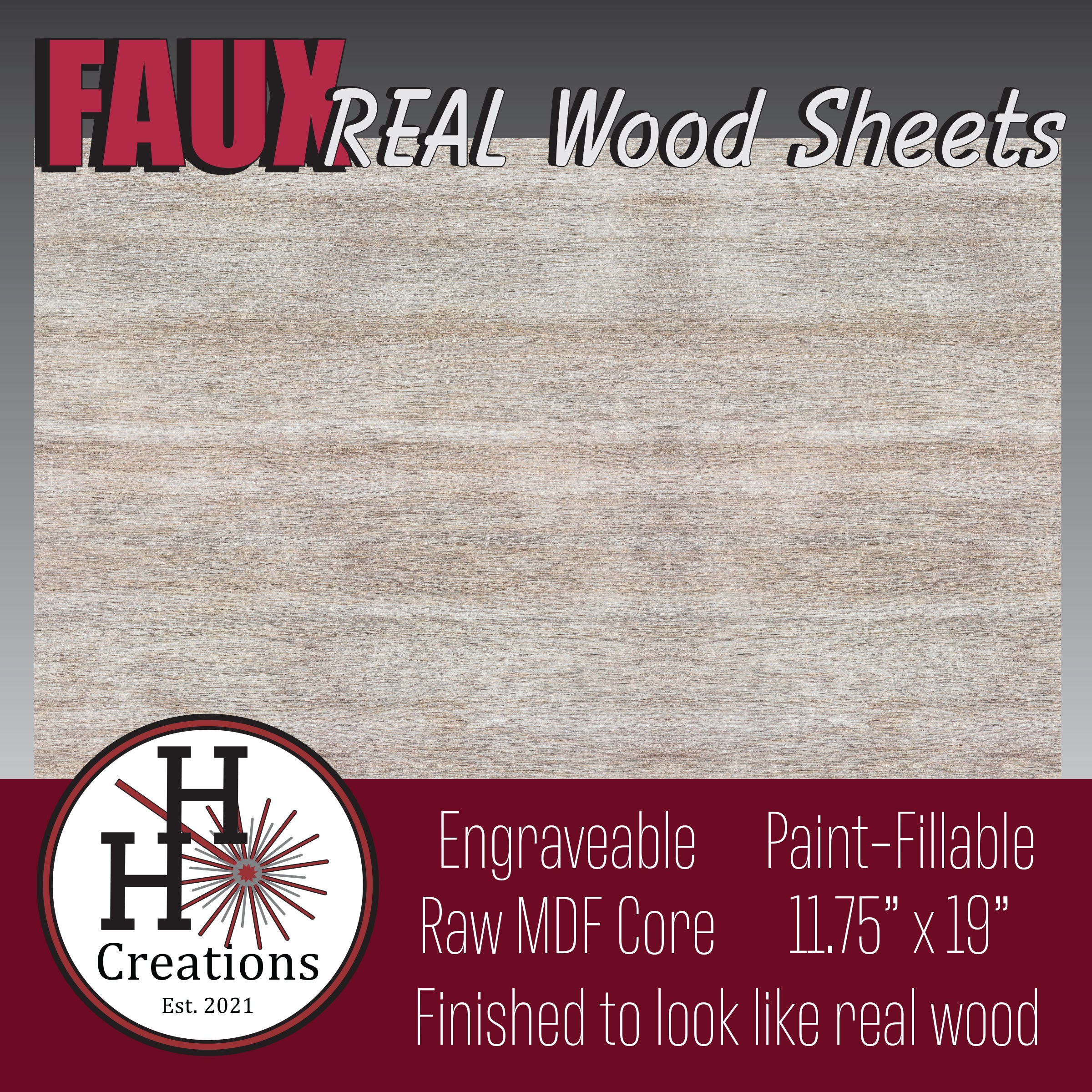 Faux-Real Clear Coated Wood – H & H Creations