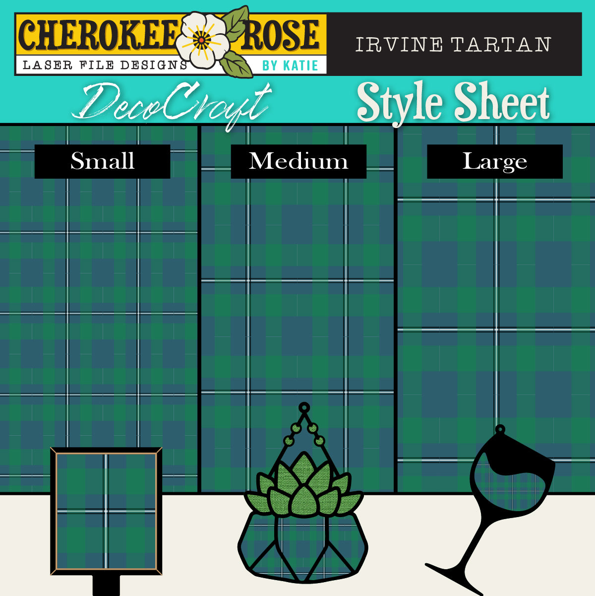 DecoCraft - Cherokee Rose - Style Sheet - Irvine Tartan Plaid – H & H ...