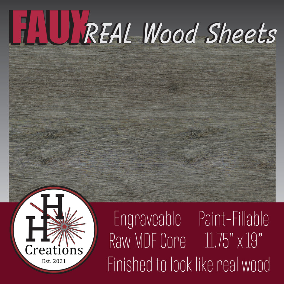 Faux-Real Clear Coated Wood – H & H Creations