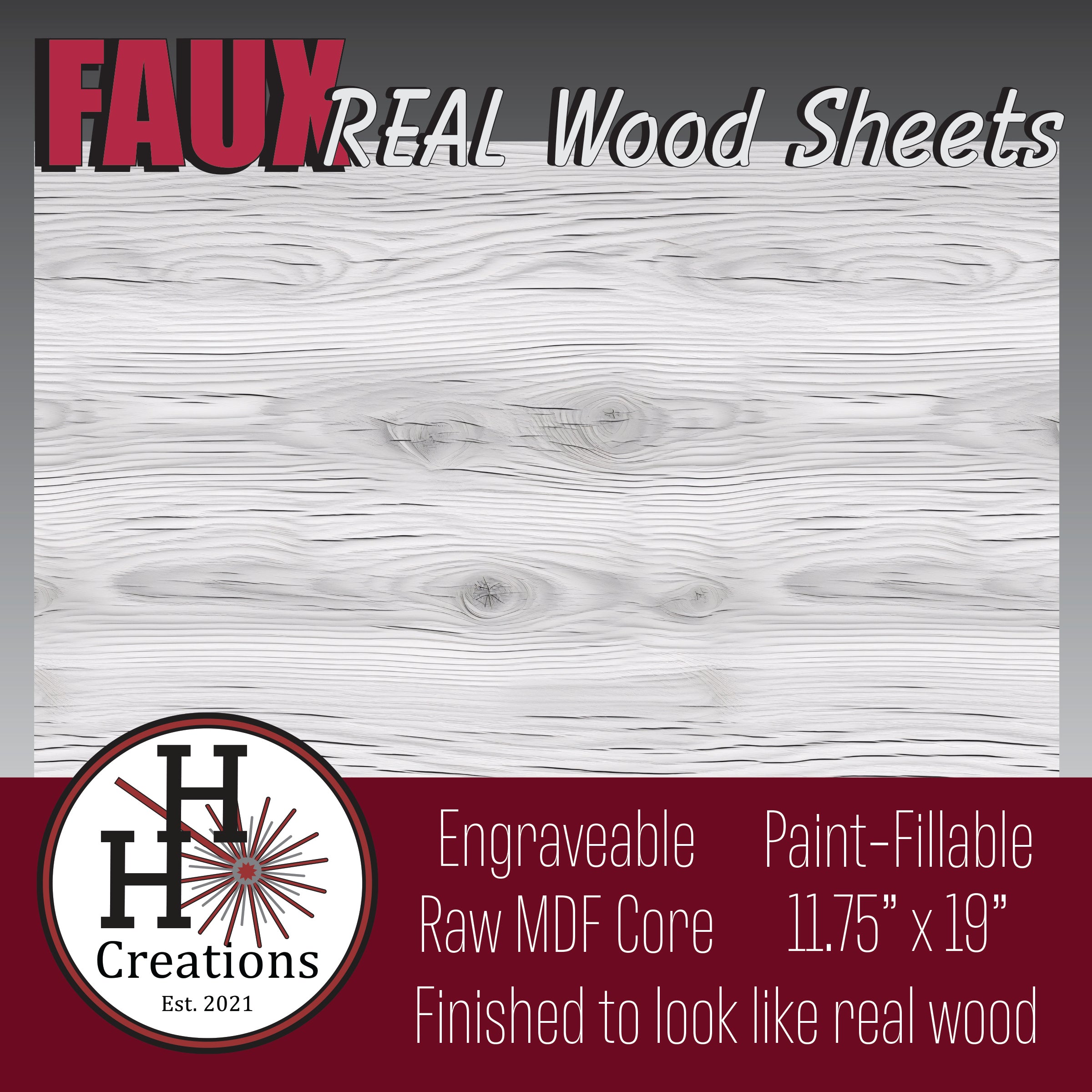 Faux-Real Clear Coated Wood – H & H Creations